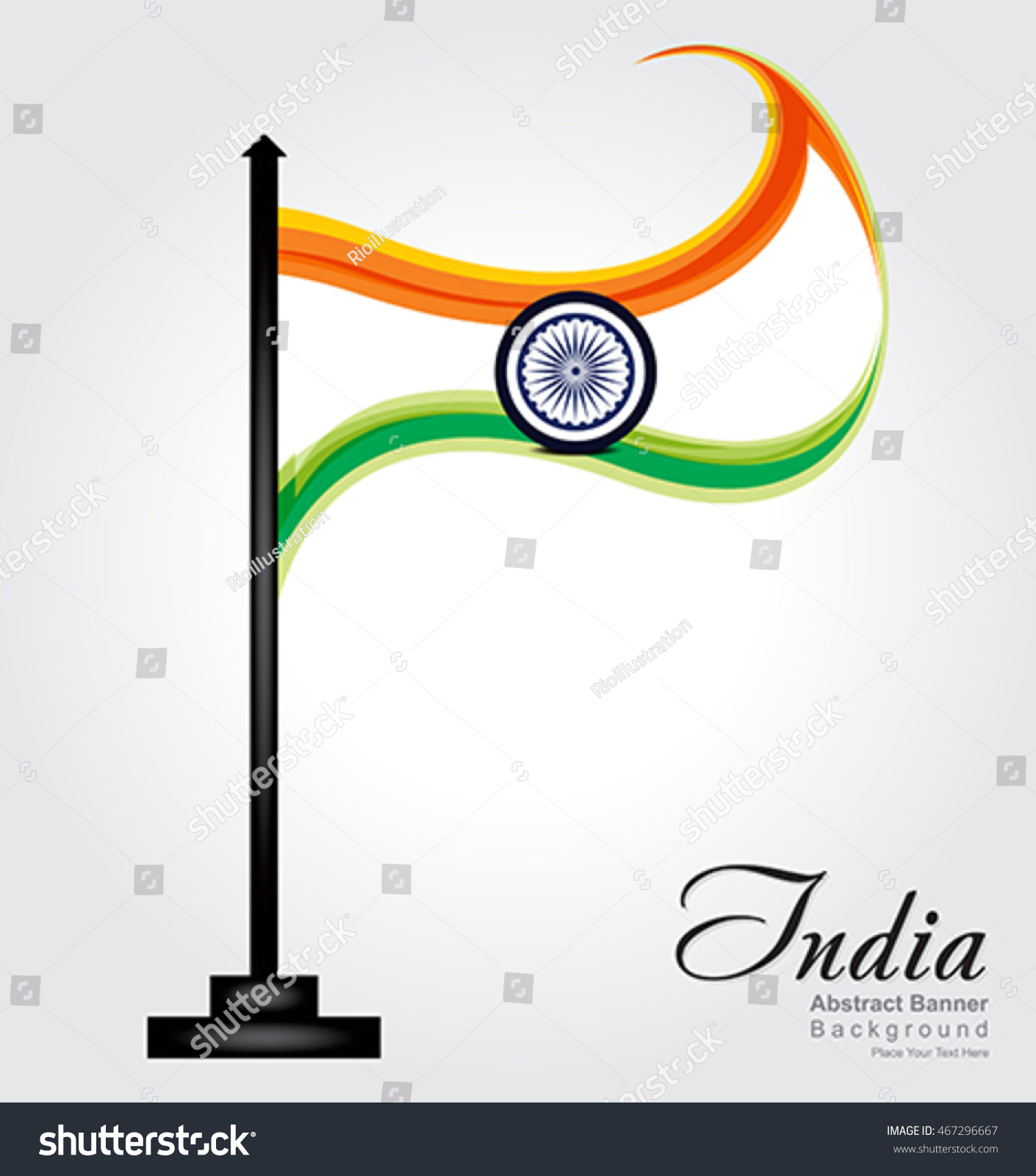 Abstract Indian Flag Background Vector Illustration庫存向量圖（免版稅）467296667 ...