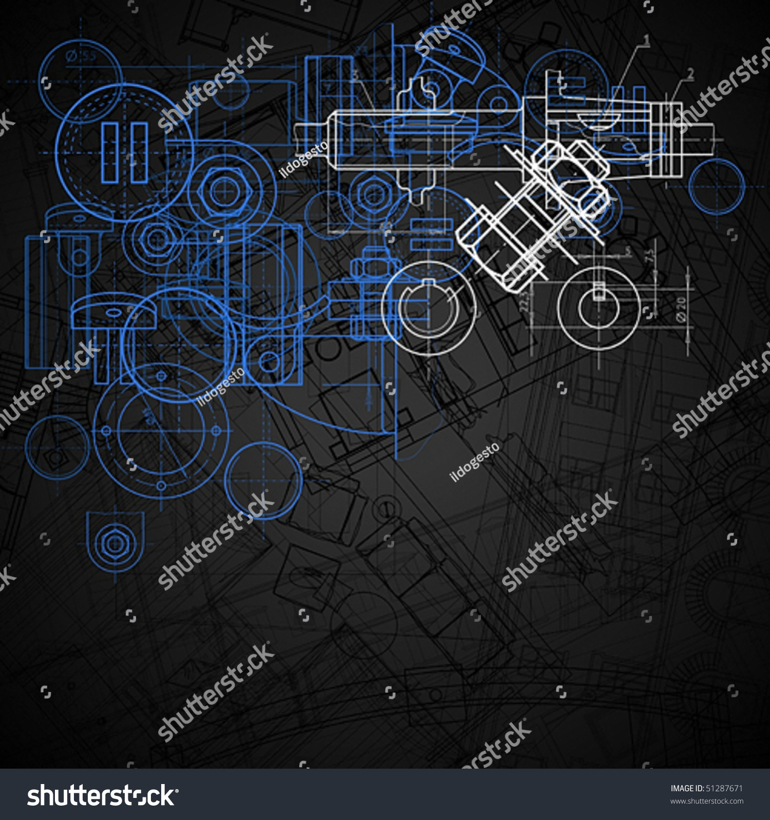 Abstract Industrial Background Vector Illustration Stock Vector ...