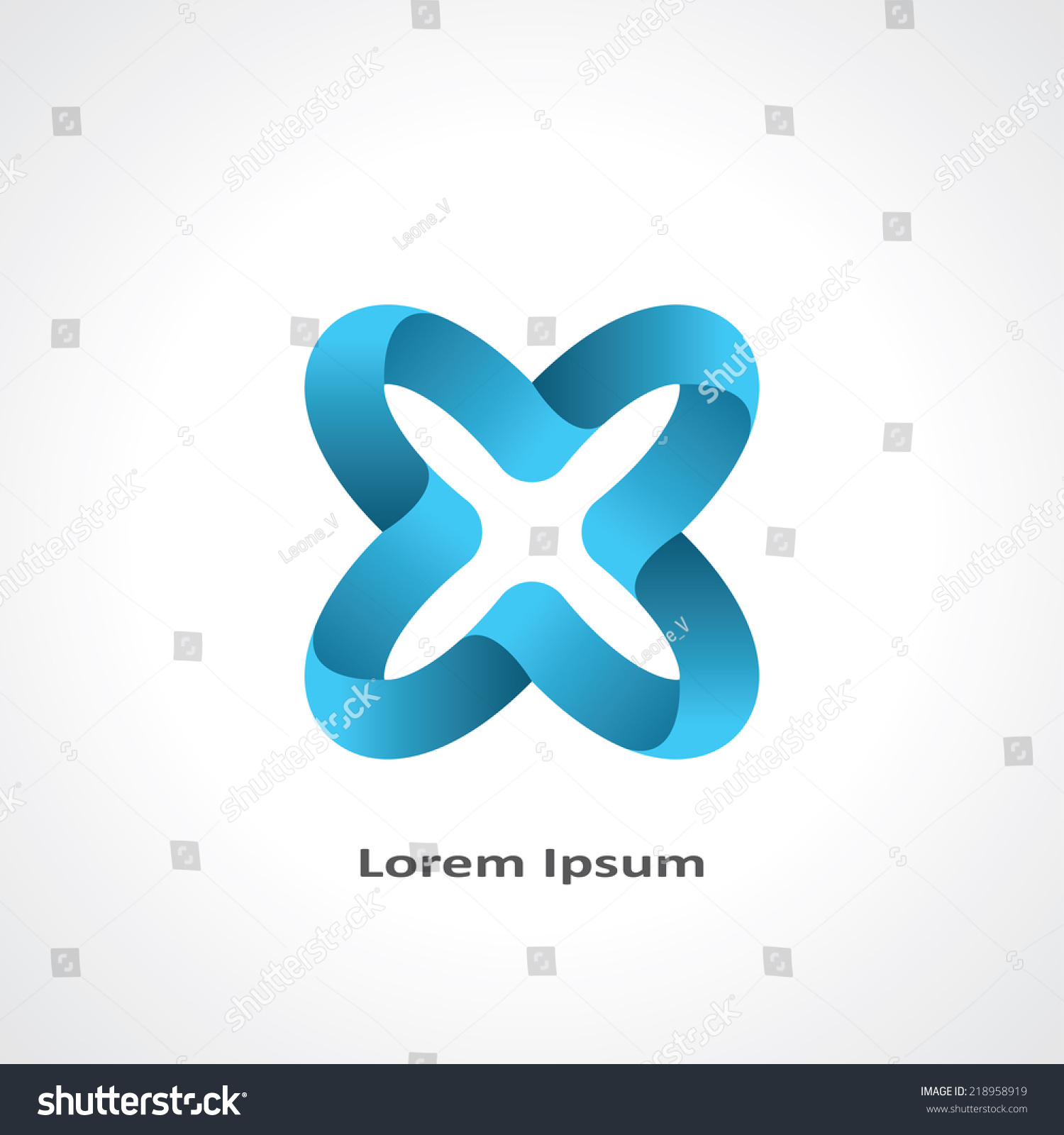 Abstract Infinity Symbol Template Logo Design Stock Vector (Royalty ...