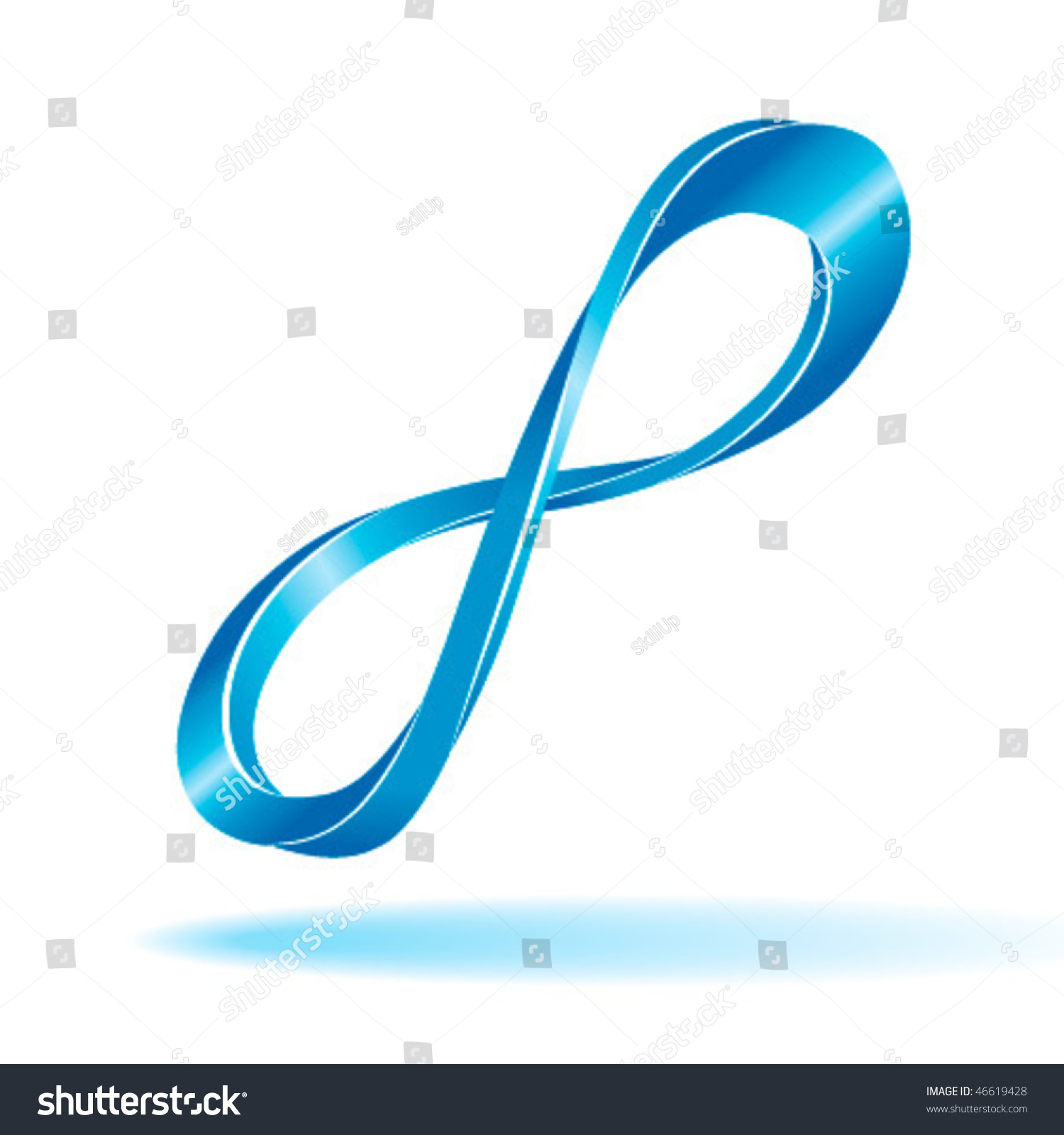 Abstract Infinity Symbol. Vector Illustration. - 46619428 : Shutterstock