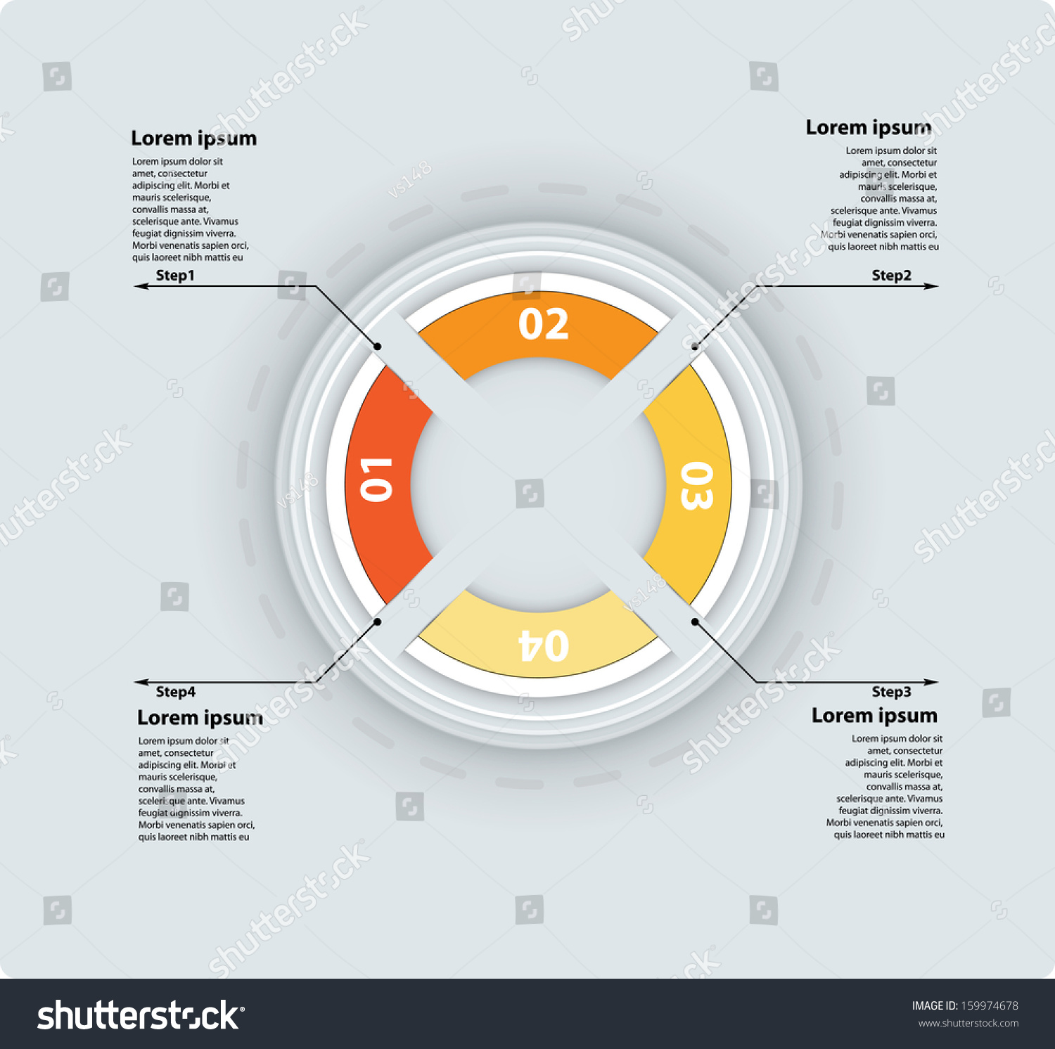 Abstract Infographic Module Stock Vector (Royalty Free) 159974678