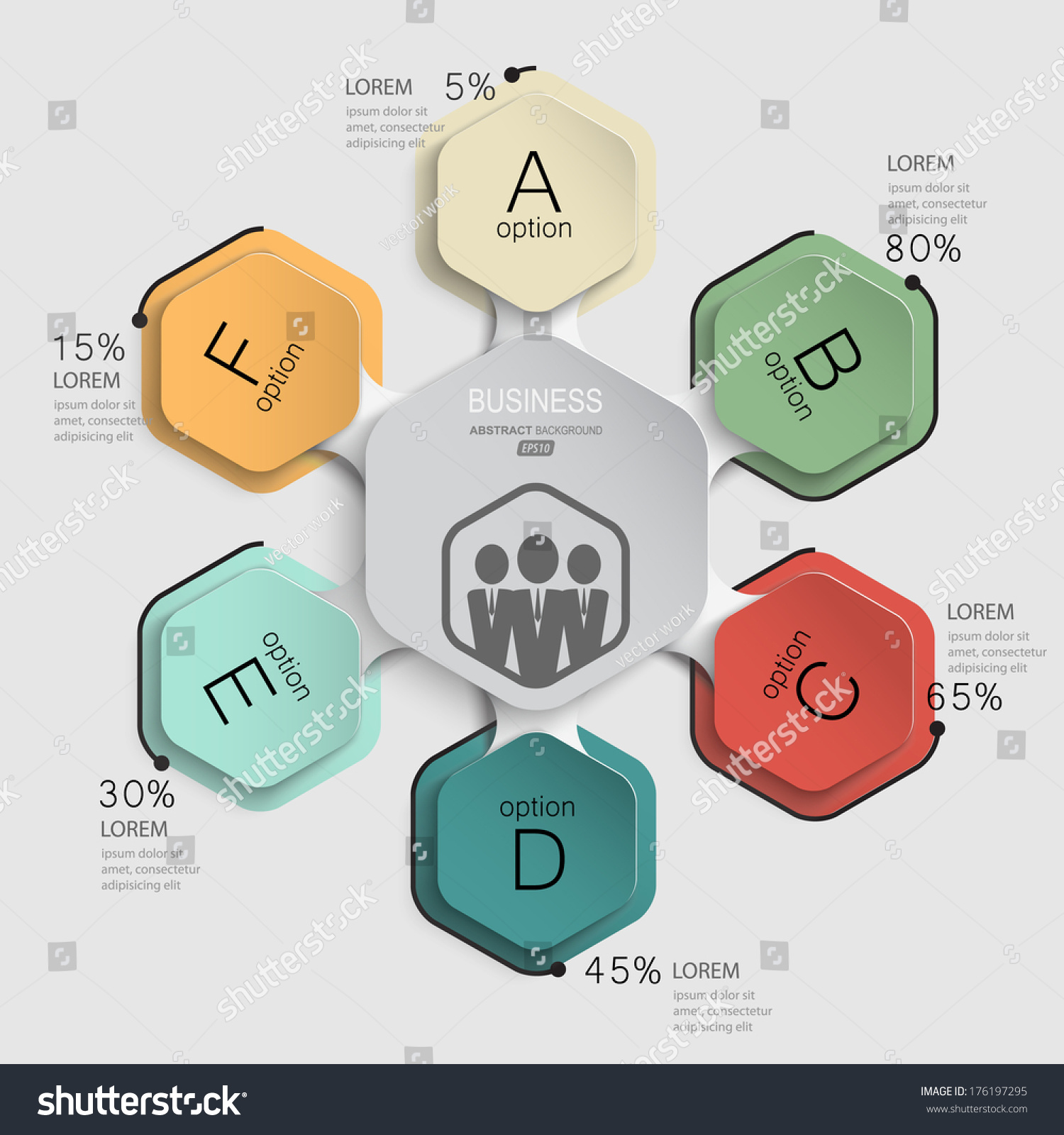 Abstract Infographics Vector Data Pattern Cyclical Stock Vector ...