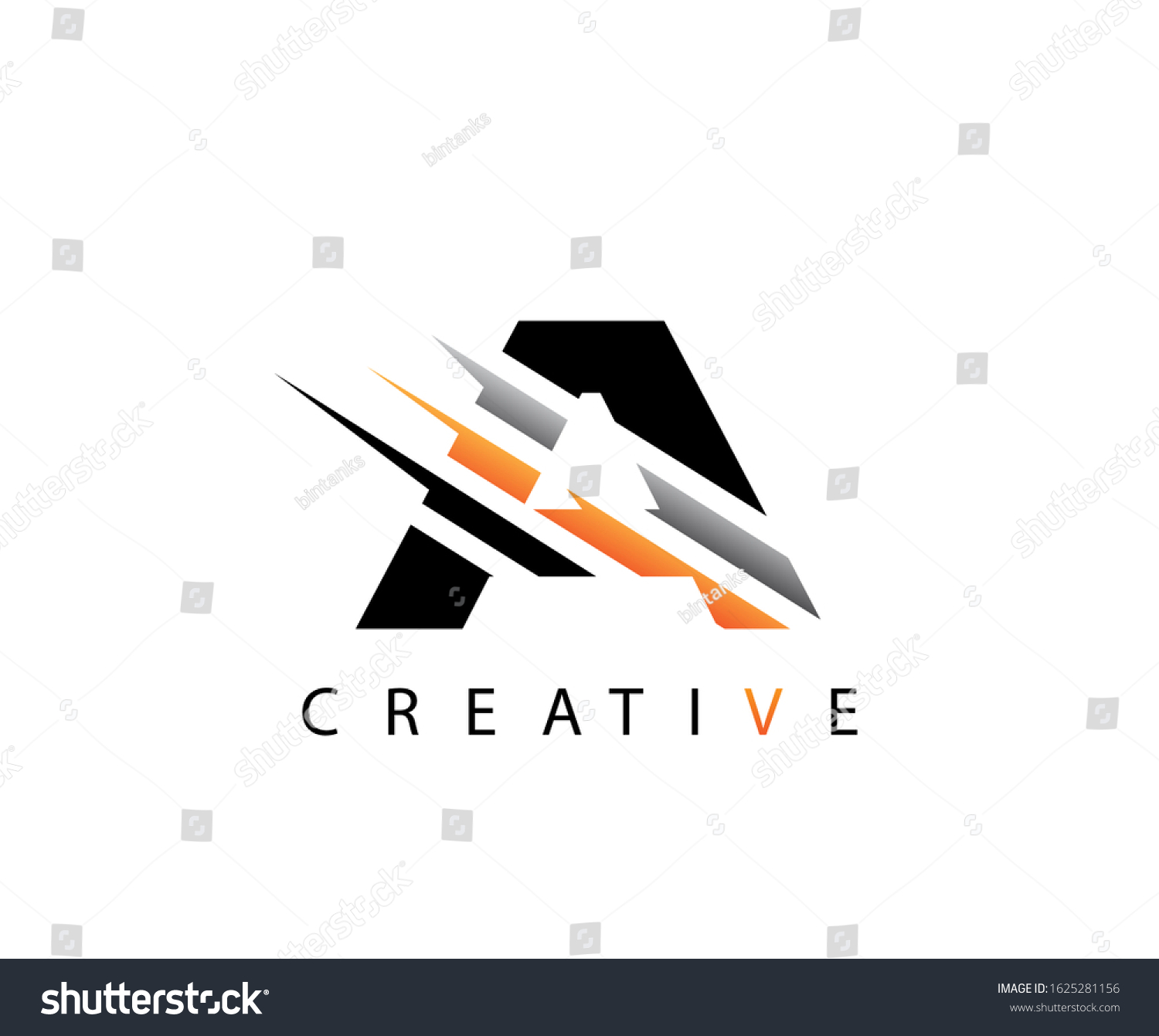 Abstract Initial Letter Fast Technology Logo Stock Vector (Royalty Free ...
