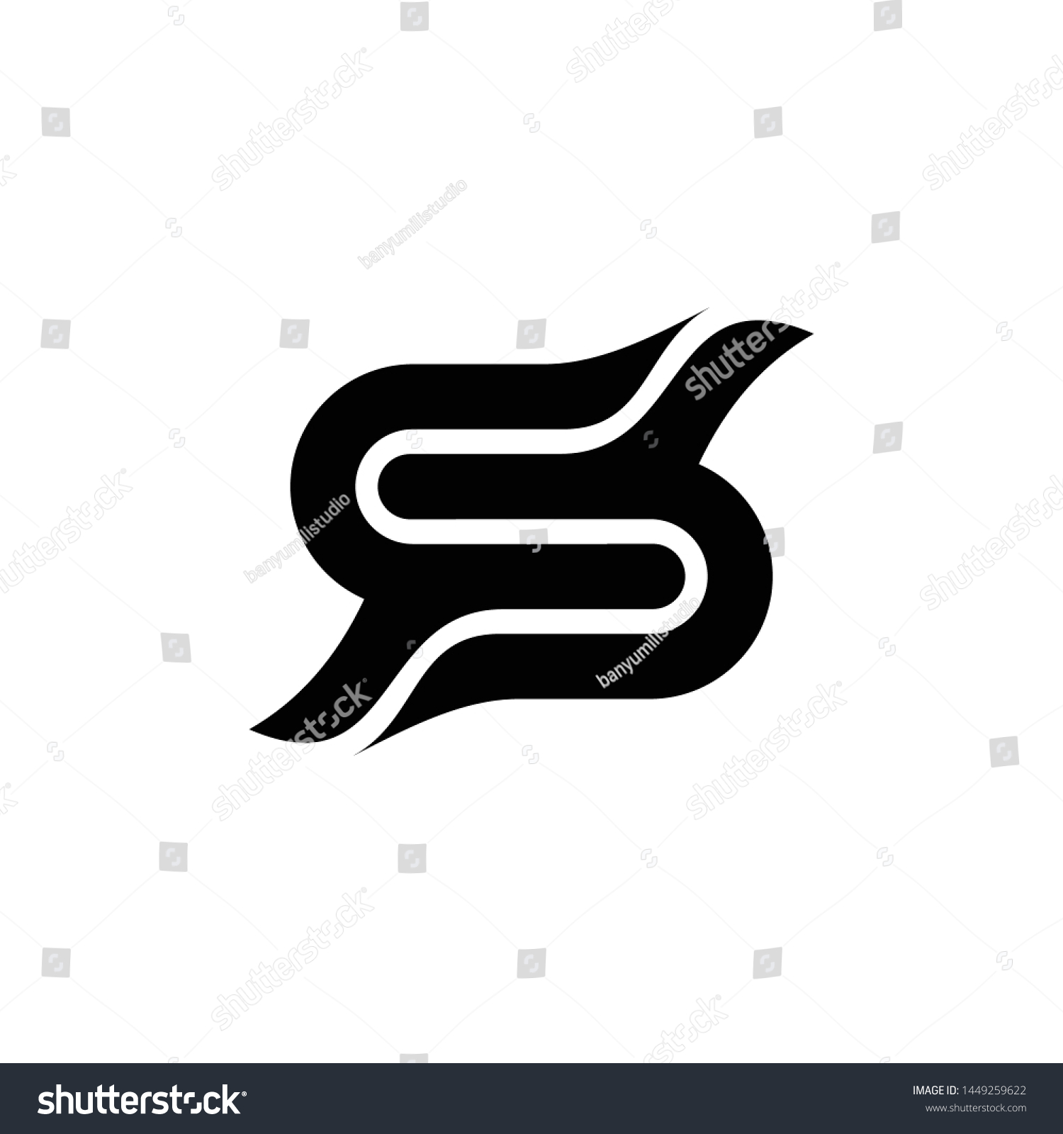 Abstract Initial S Logo Template Stock Vector (Royalty Free) 1449259622 ...