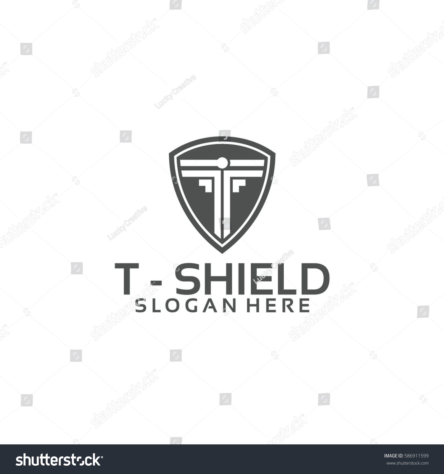 Abstract Initial T Shield Logo Designs Stock Vector (Royalty Free ...