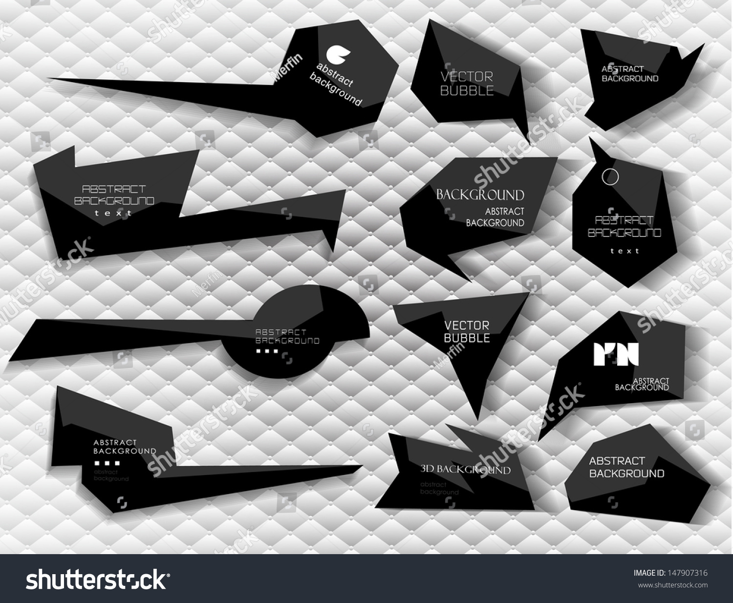 Abstract Labels Bubbles Website Header Banner Stock Vector (Royalty ...