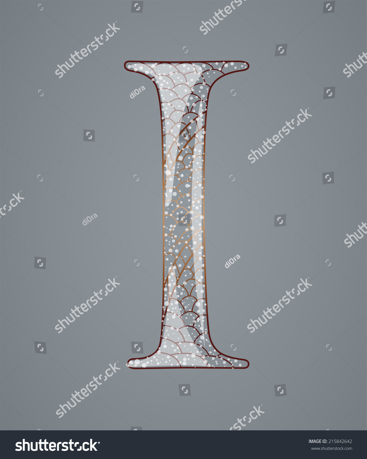 Abstract Letter Stock Vector (Royalty Free) 215842642