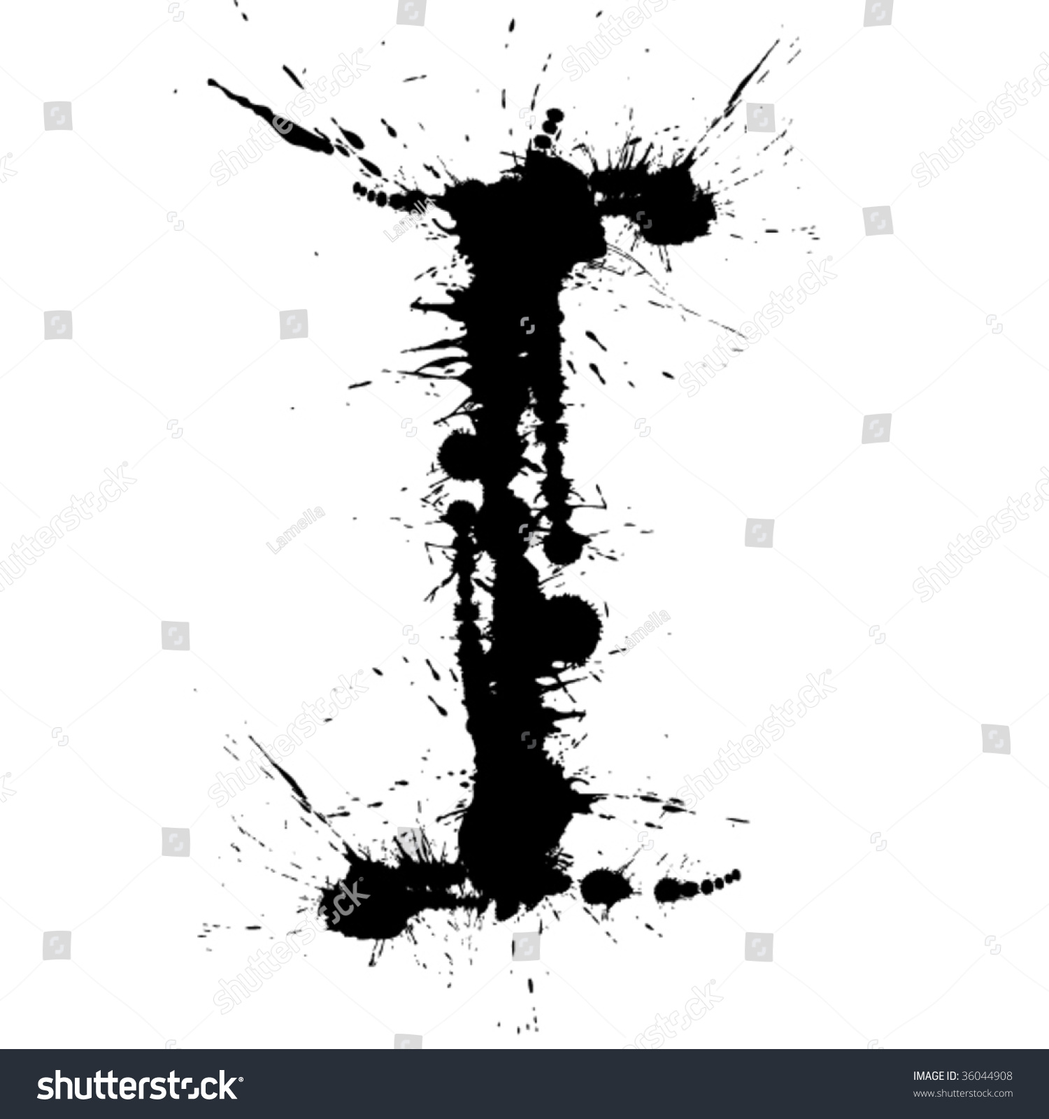 Abstract Letter I Stock Vector Illustration 36044908 : Shutterstock