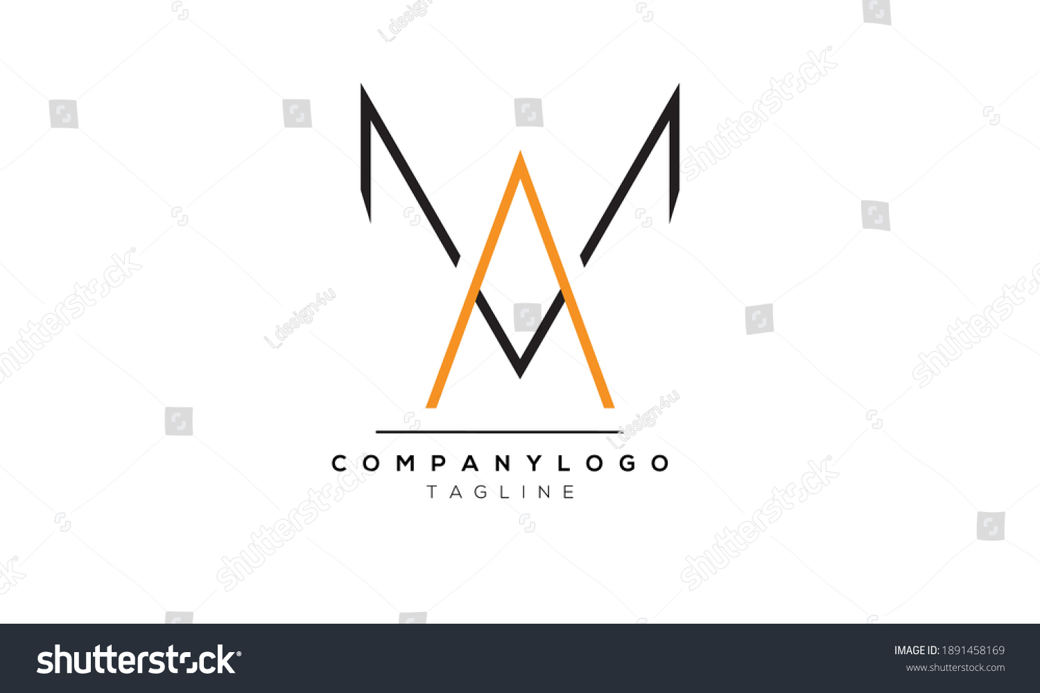 Abstract Letter Initial Amma Vector Logo Stock Vector (Royalty Free ...