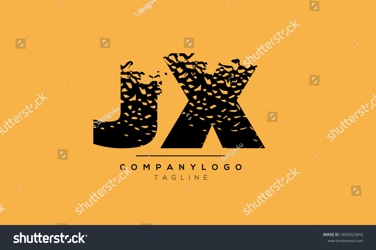 Abstract Letter Initial Jxxj Vector Logo Stock Vector (Royalty Free ...