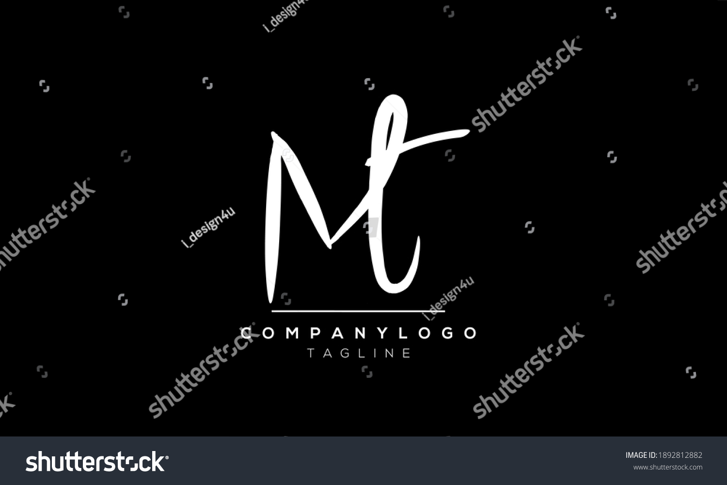 Abstract Letter Initial Letter Mttm Vector Stock Vector (Royalty Free ...