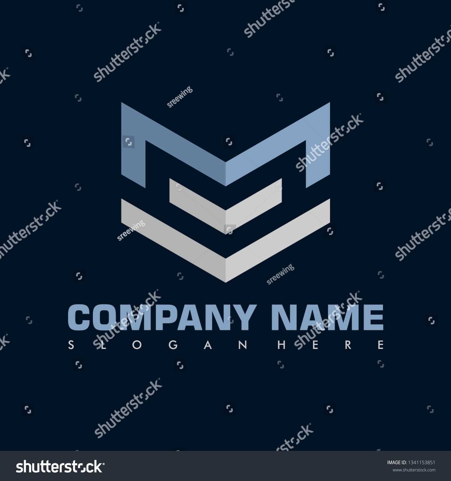 Abstract Letter M Arrow Vector Logo Stock Vector (Royalty Free ...