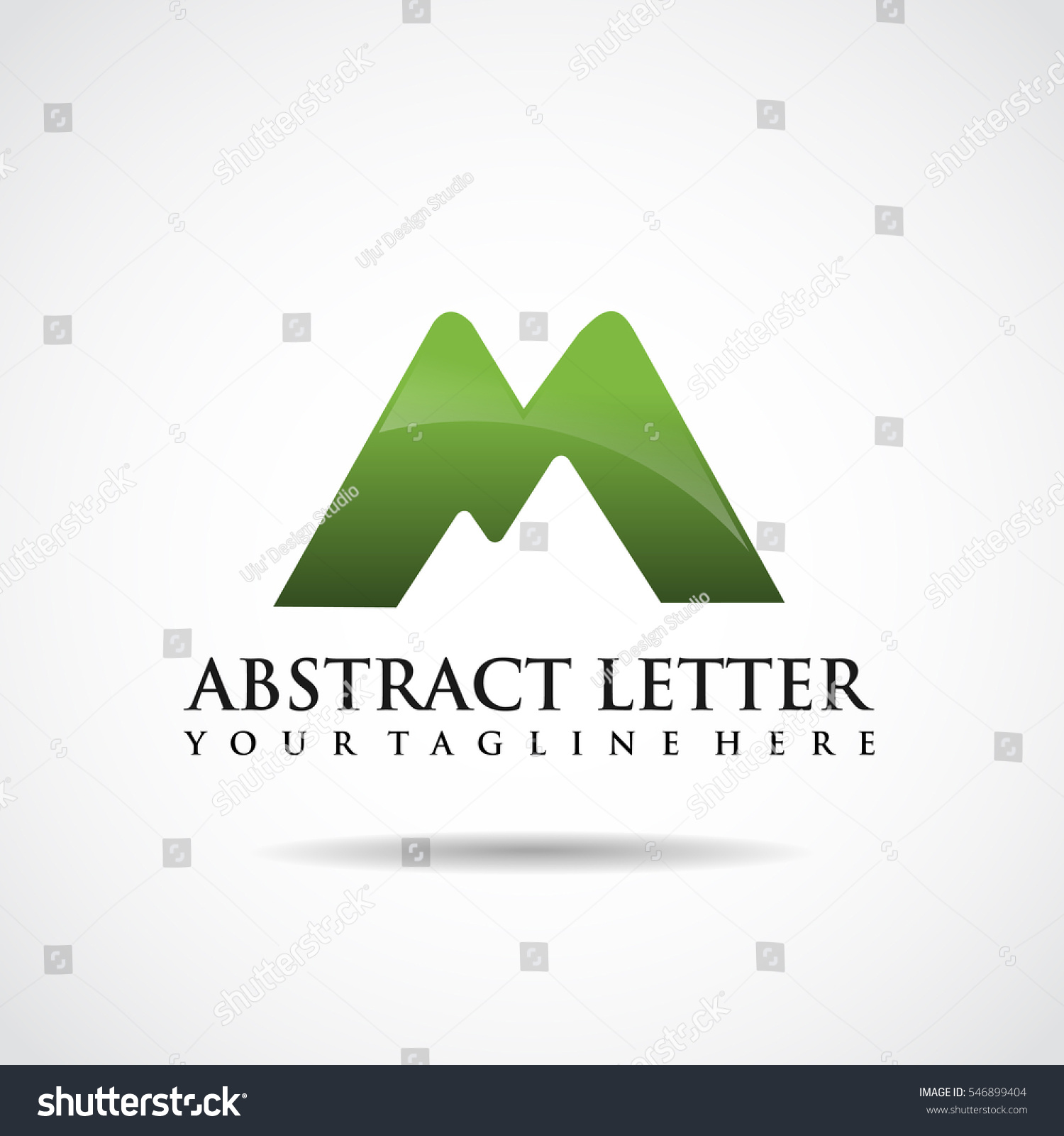 Abstract Letter M Logo Template Mountain Stock Vector 546899404 ...