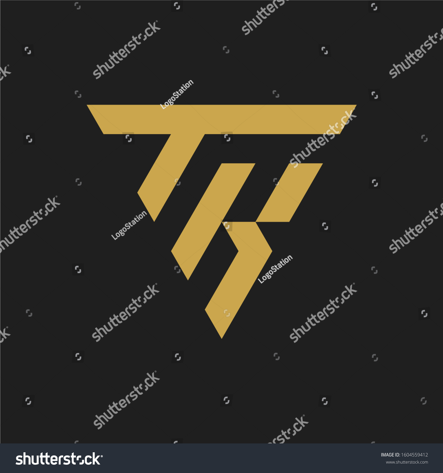 Abstract Letter Tk Logo Design Template Stock Vector (Royalty Free ...