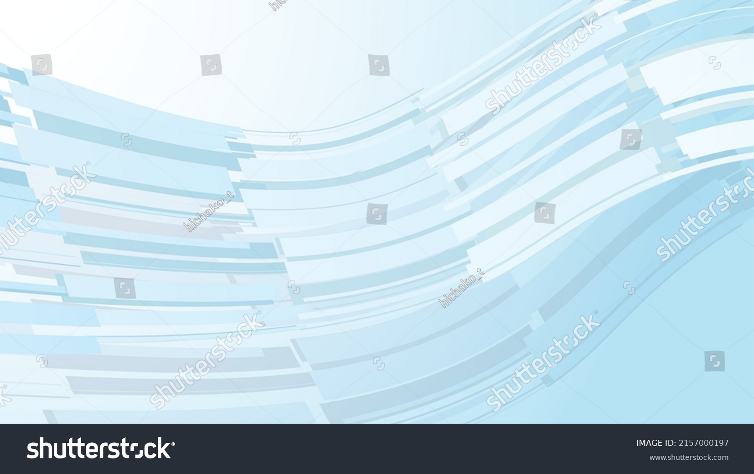Abstract Light Blue Curved Rectangular Backgroundvector Stock Vector ...