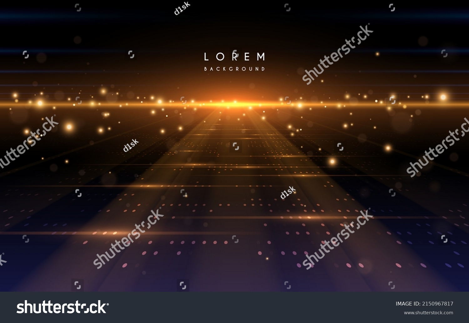 Abstract Light Rays Effect Dots Sparks Stock Vector (Royalty Free ...