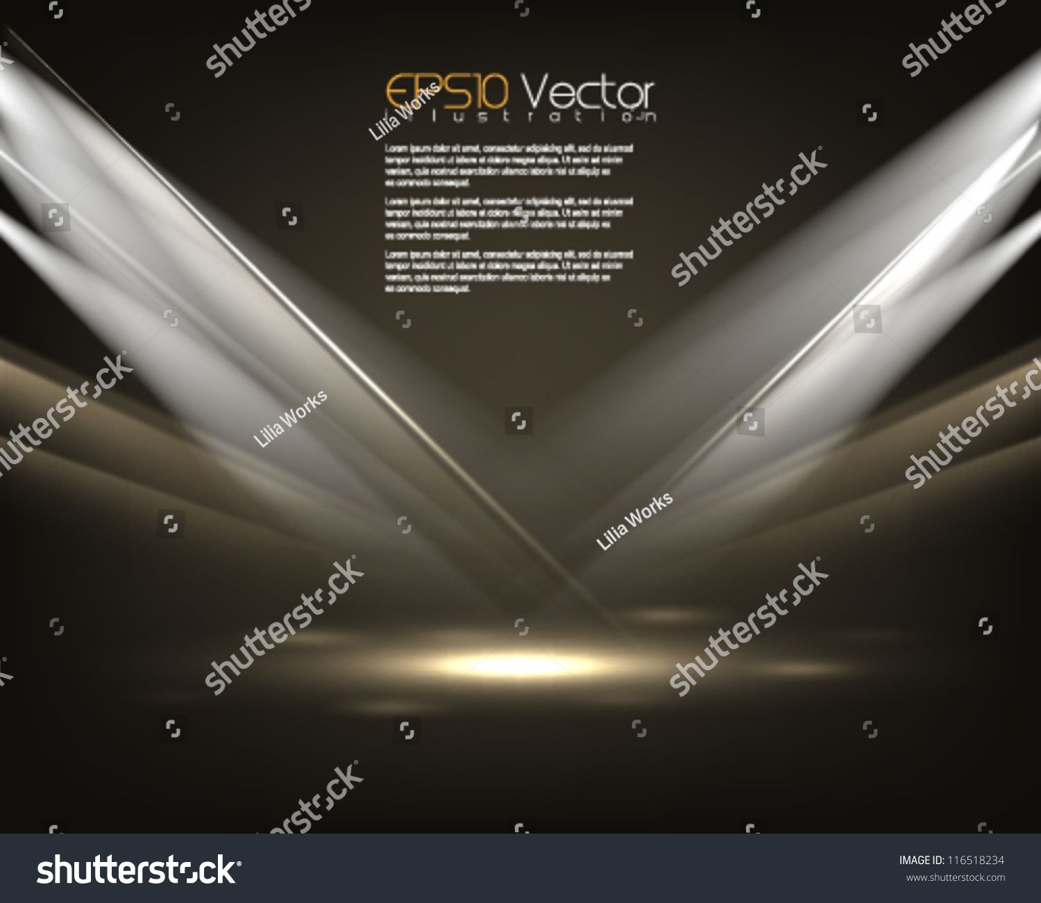 Abstract Light Rays Isolation Background Illustration Stock Vector ...