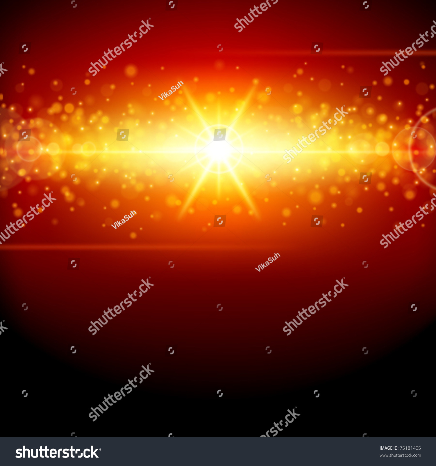 Abstract Light Lens Effect Vector Background Stock Vector (Royalty Free ...