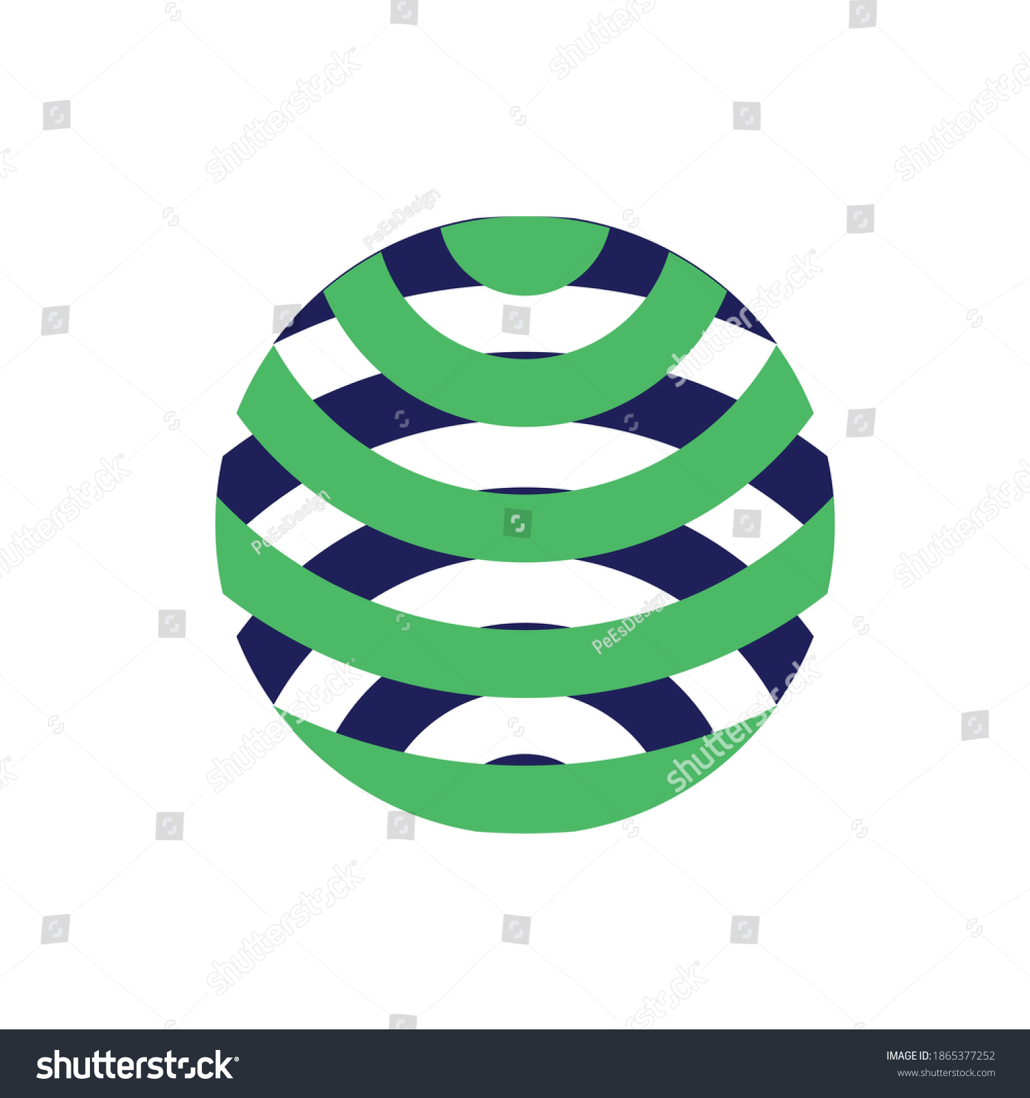 Abstract Line Globe Logo Vector Globe Stock Vector (Royalty Free ...