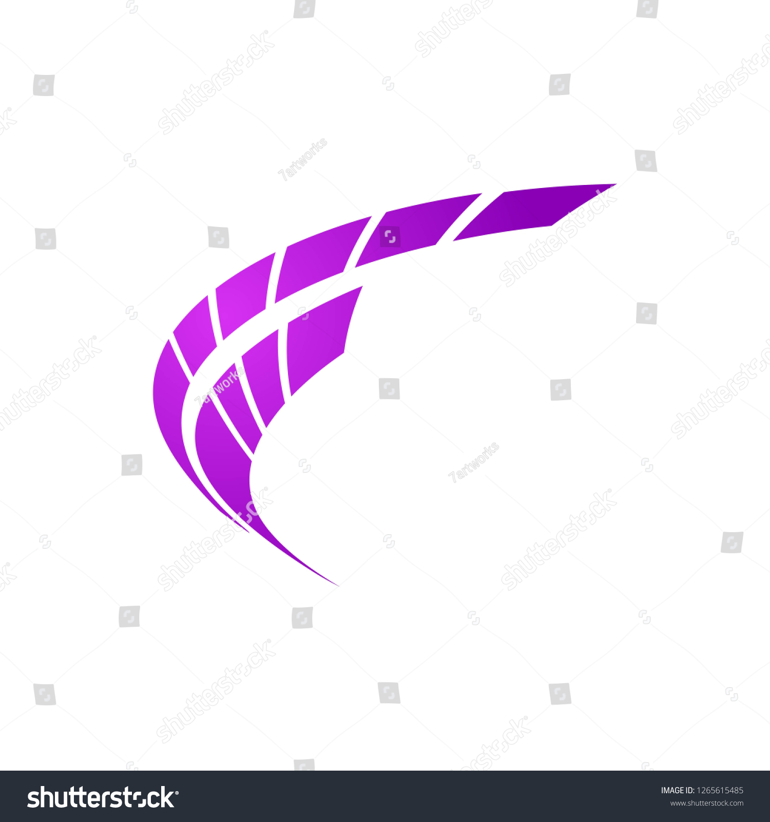 Abstract Line Shape Square Logo Vector Stock Vector (Royalty Free ...