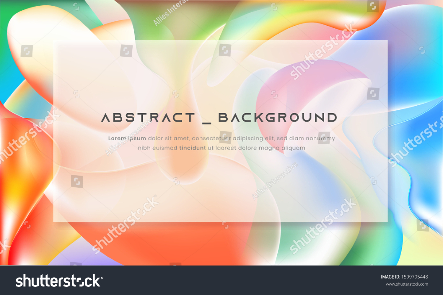 Abstract Liquid Flow Fluid Art Gradient Stock Vector (Royalty Free ...