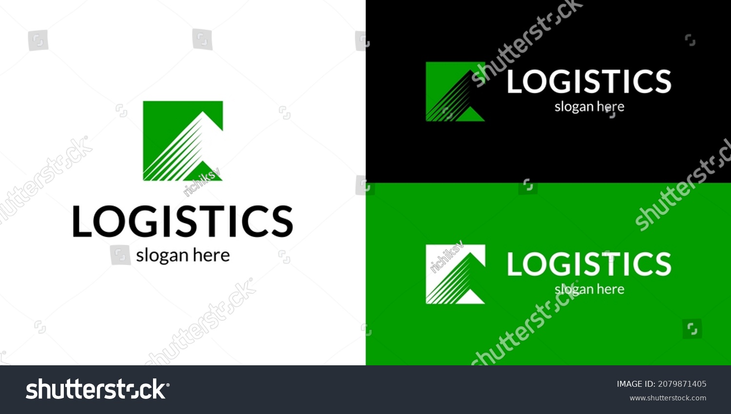 Abstract Logistics Logo Vector Illustration Stock Vector (Royalty Free ...