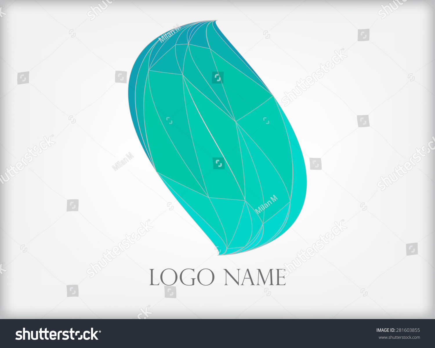 Abstract Logo Designpolygonal Iconlogo Vector Template Stock Vector ...