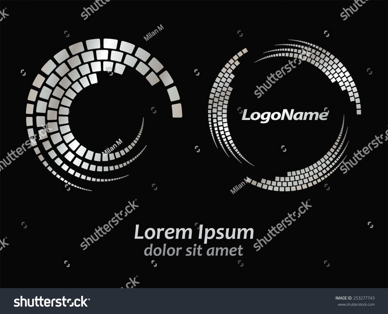 Abstract Logo Design.Round Logo Vector. - 253277743 : Shutterstock