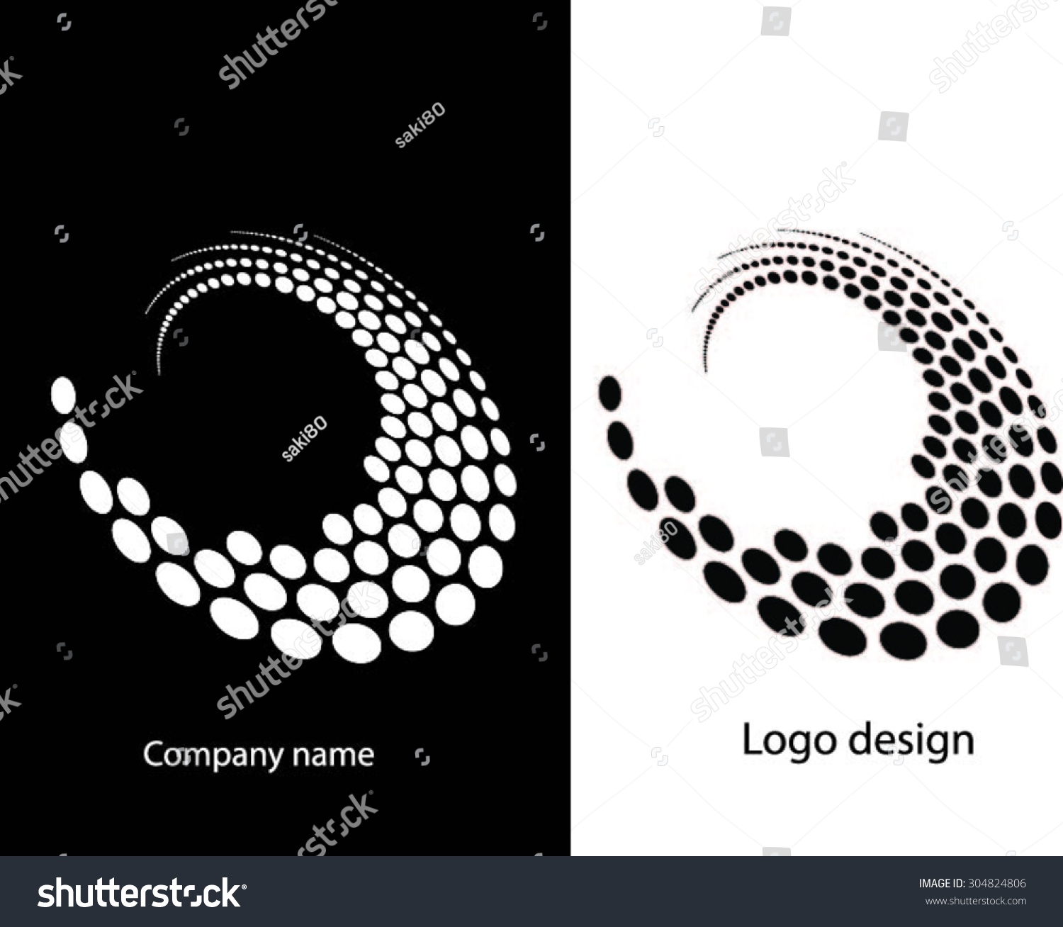 Abstract Logo Designround Logo Vector Stock Vector (Royalty Free ...