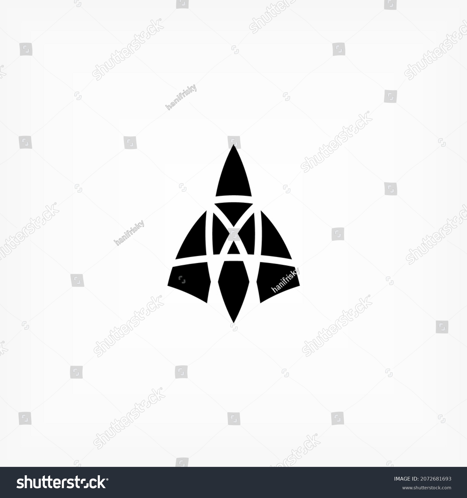 Abstract Logo Design Rocket Shape Stock Vector (Royalty Free ...