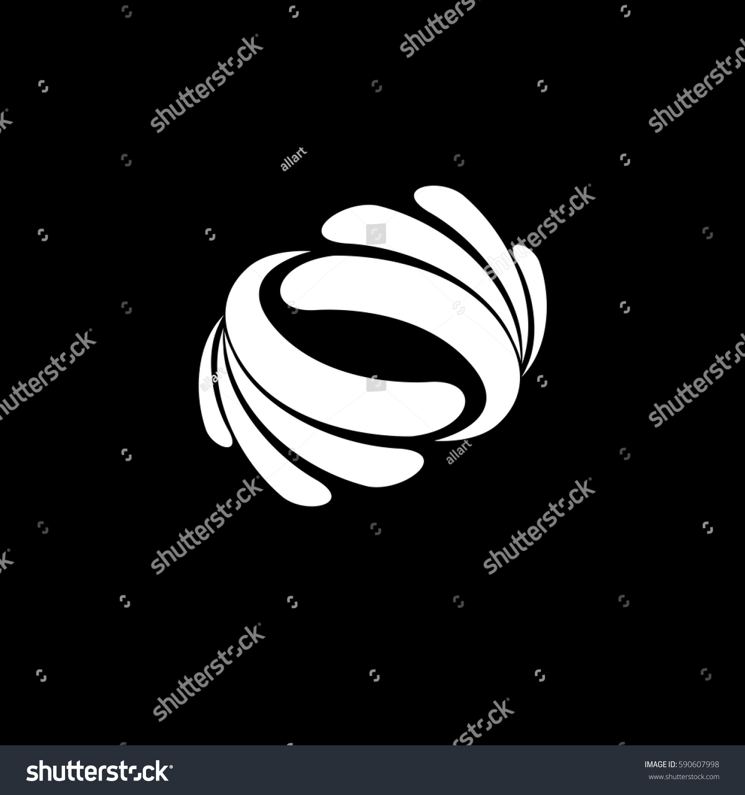 Abstract Logo Vector Infinity Swirl Logo Stock Vector 590607998 ...