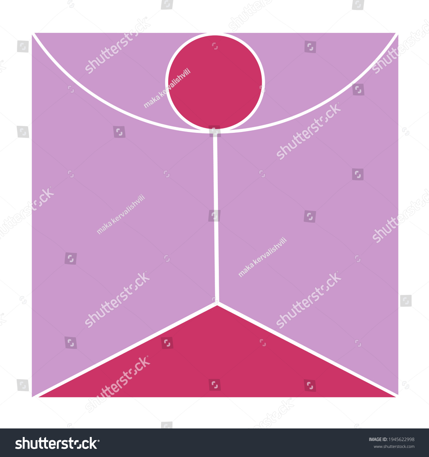Abstract Man Vector Graphics Illustration Stock Vector (Royalty Free ...