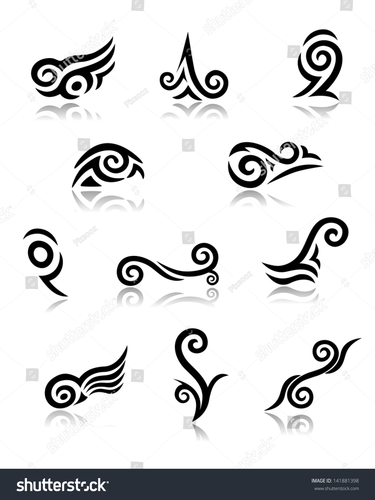 Maori Koru Drawings