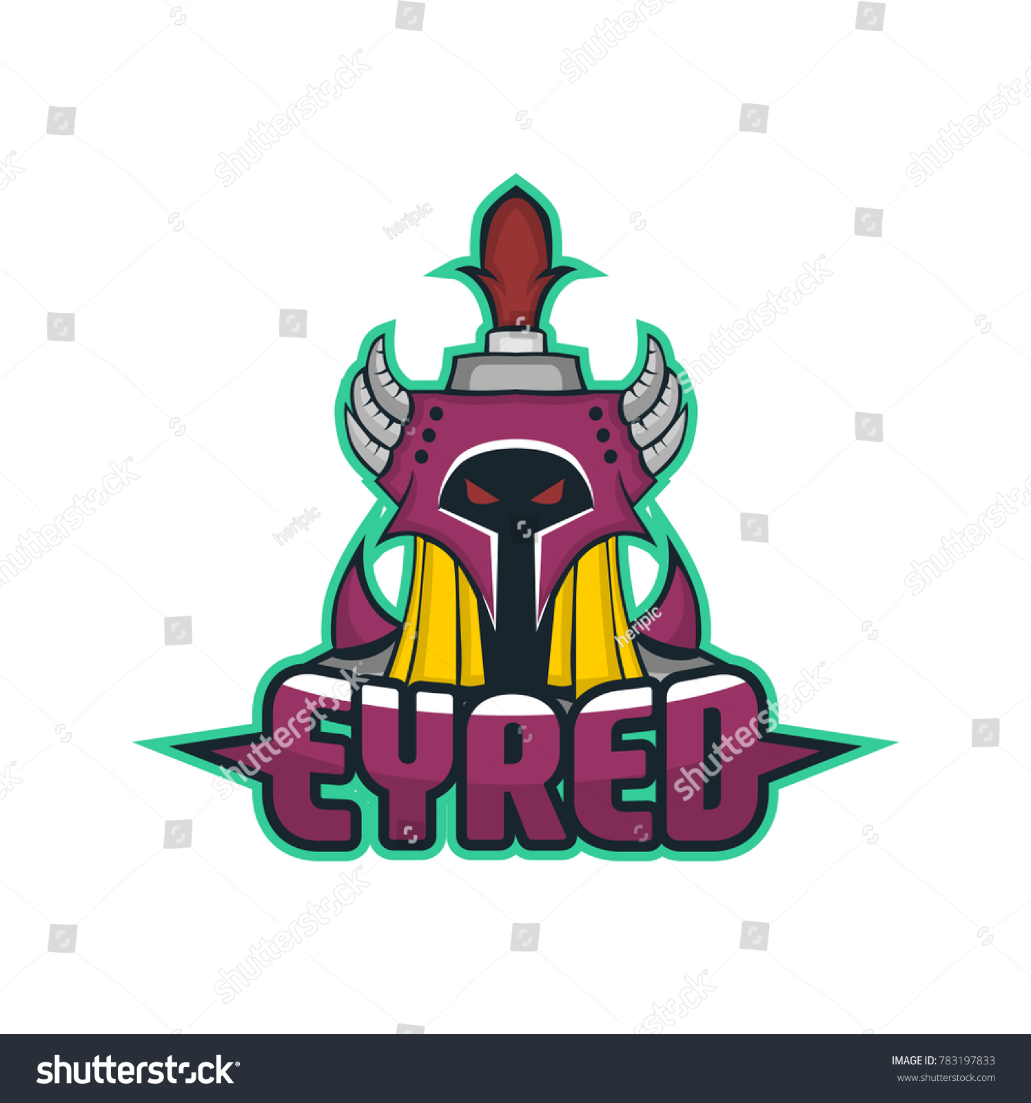 Abstract Mascot Logo Team Stock Vector (Royalty Free) 783197833