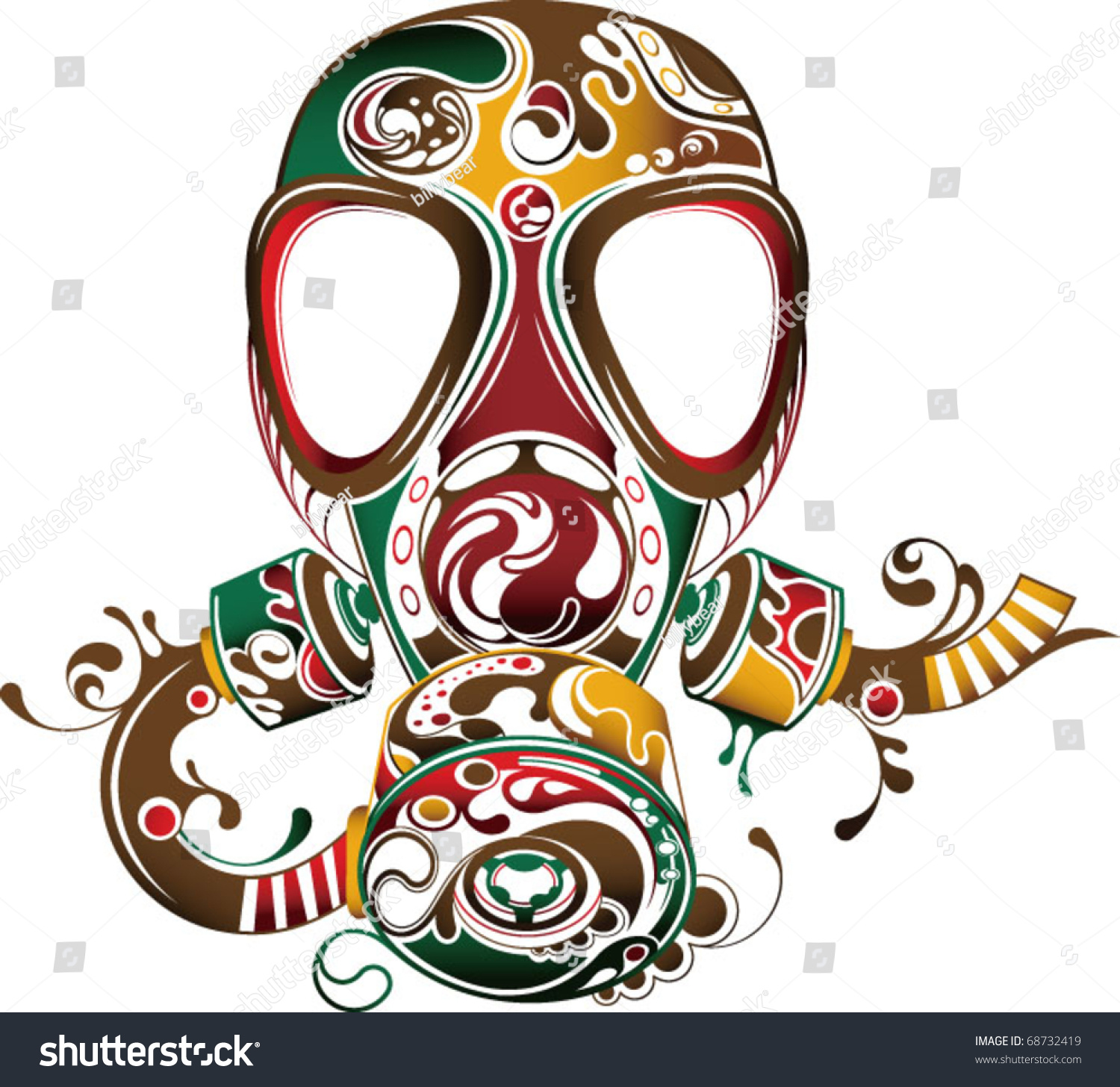 Abstract Mask Stock Vector Illustration 68732419 : Shutterstock