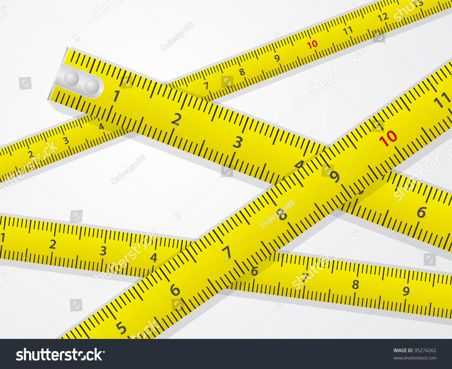 Abstract Measure Tape Background Stock Vector 95274262 - Shutterstock