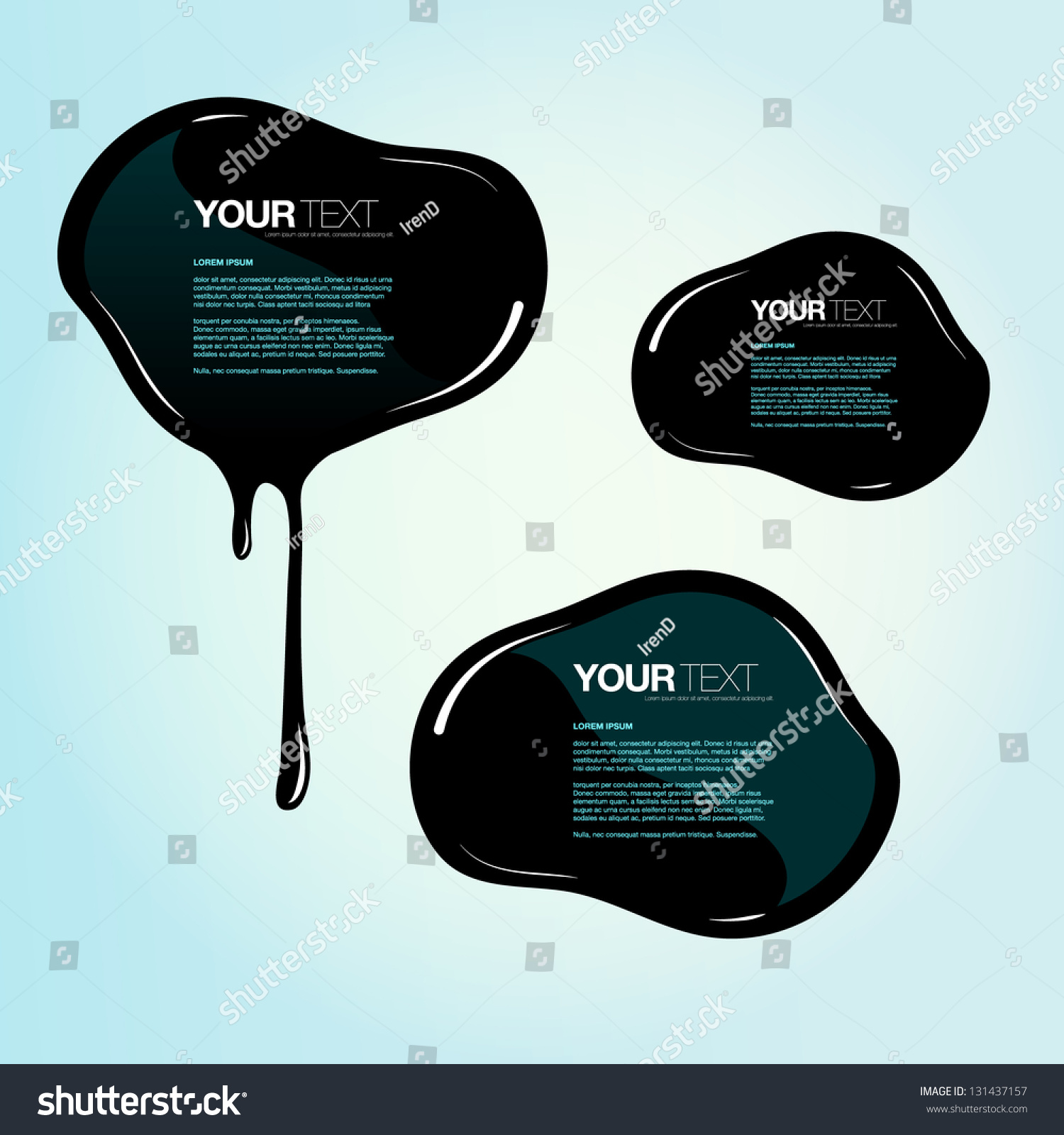 Abstract Melting Shape Text Box Vector Stock Vector (Royalty Free ...