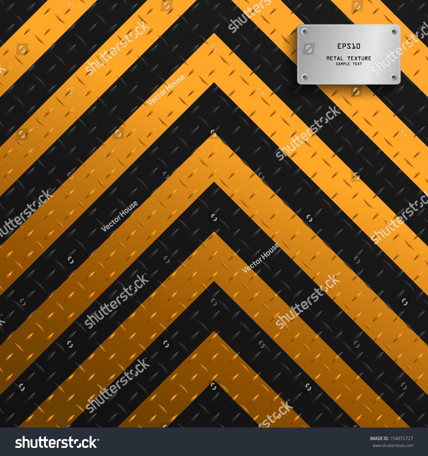 Abstract Metal Texture Background Yellow Stripe Stock Vector (Royalty ...