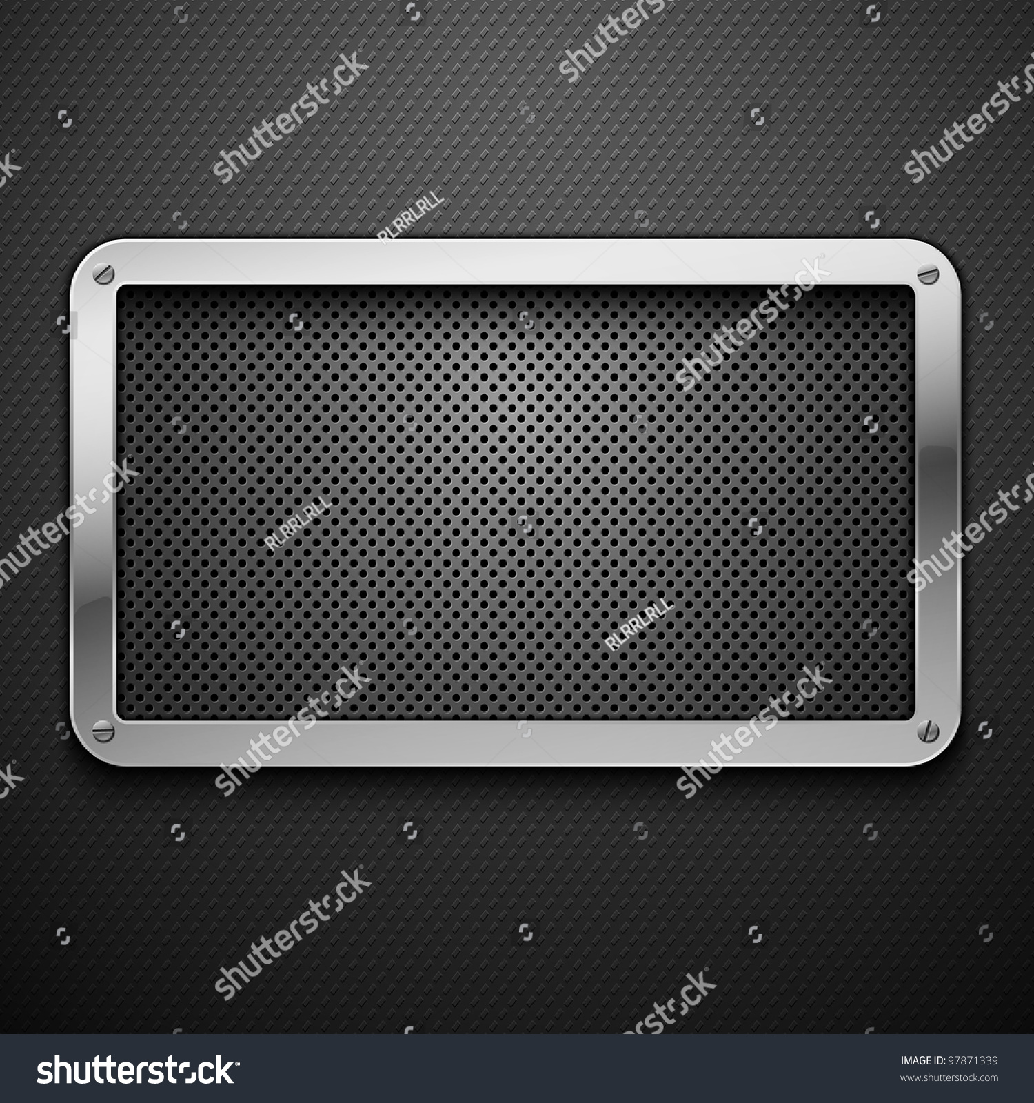 Abstract Metallic Background Framework Vector Illustration Stock Vector ...