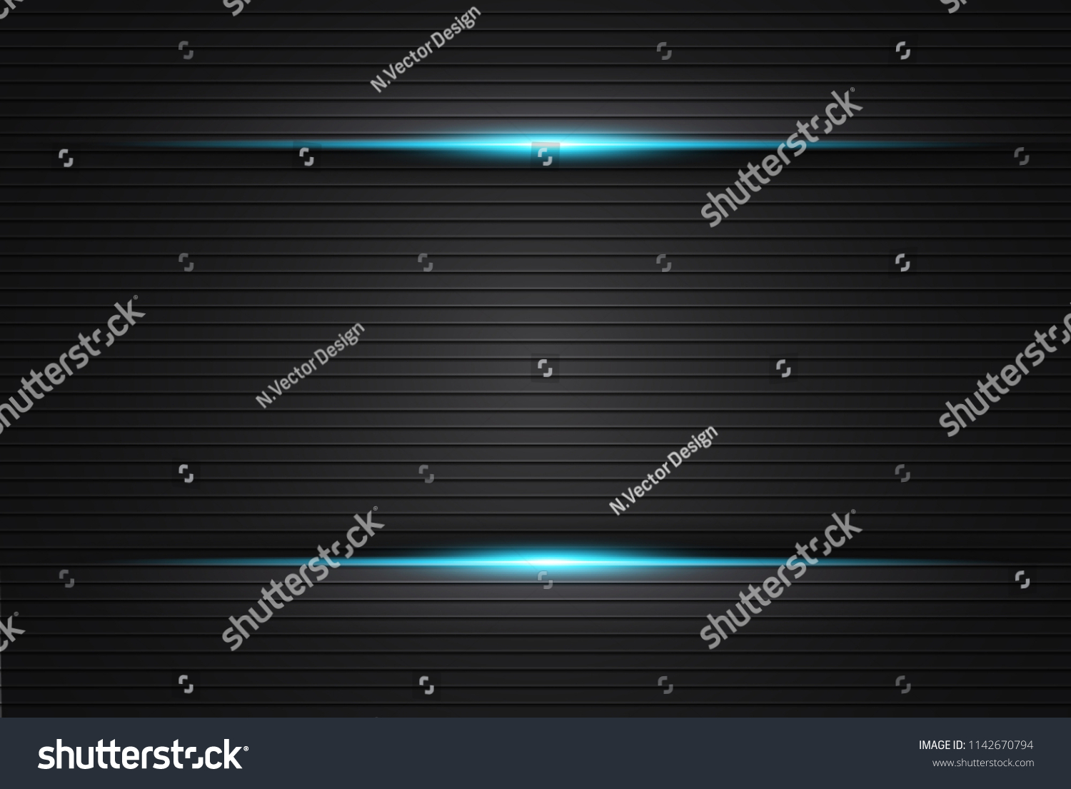 Abstract Metallic Blue Black Frame Layout Stock Vector (Royalty Free ...