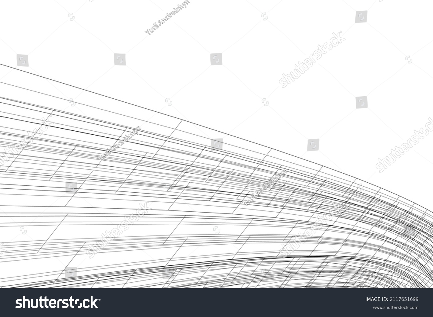Abstract Modern Architecture Vector Illustration Stock Vector (Royalty ...