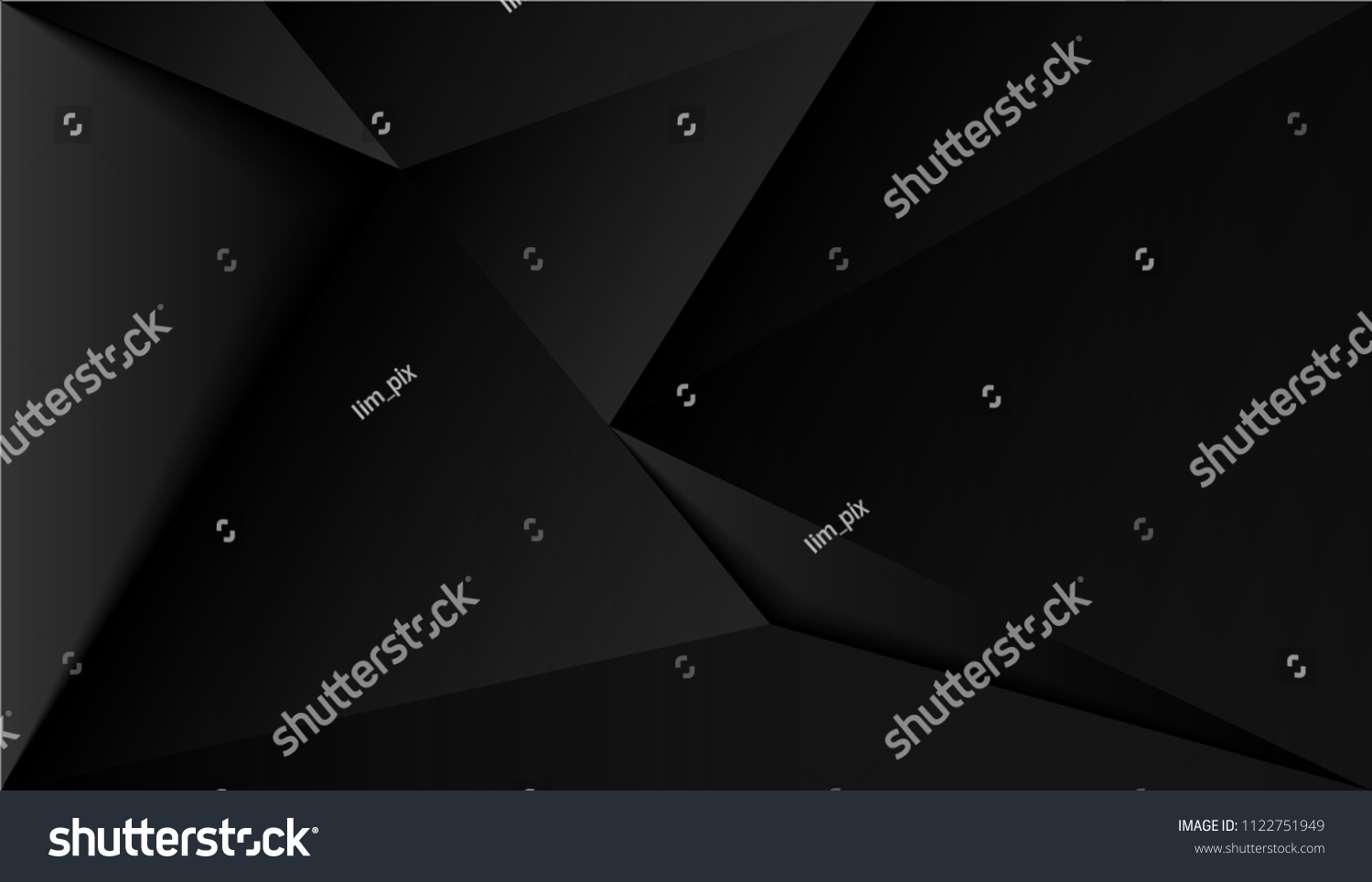 Abstract Modern Background Black Polygon Vector Stock Vector (Royalty ...