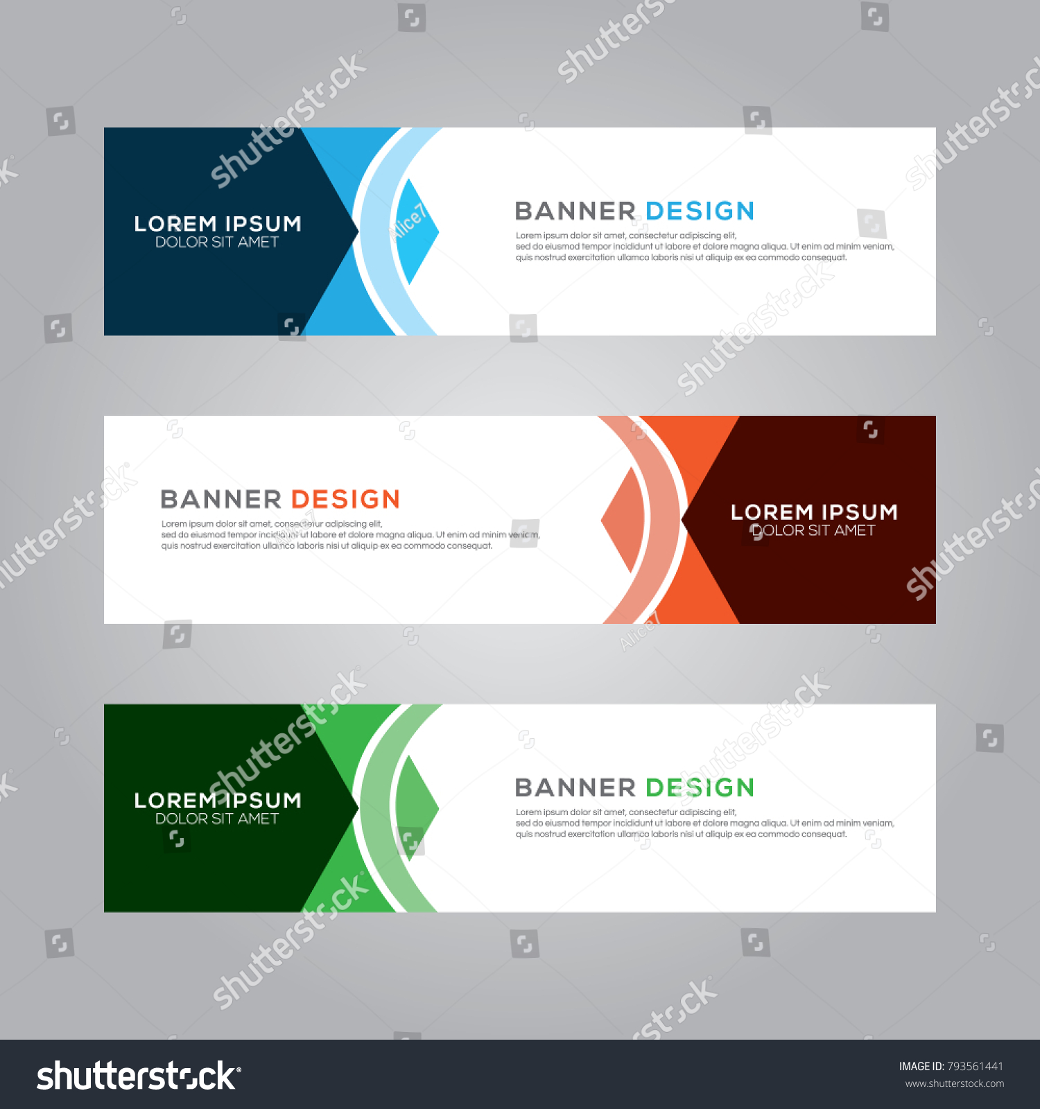 Abstract Modern Banner Background Design Vector Stock Vector (Royalty ...