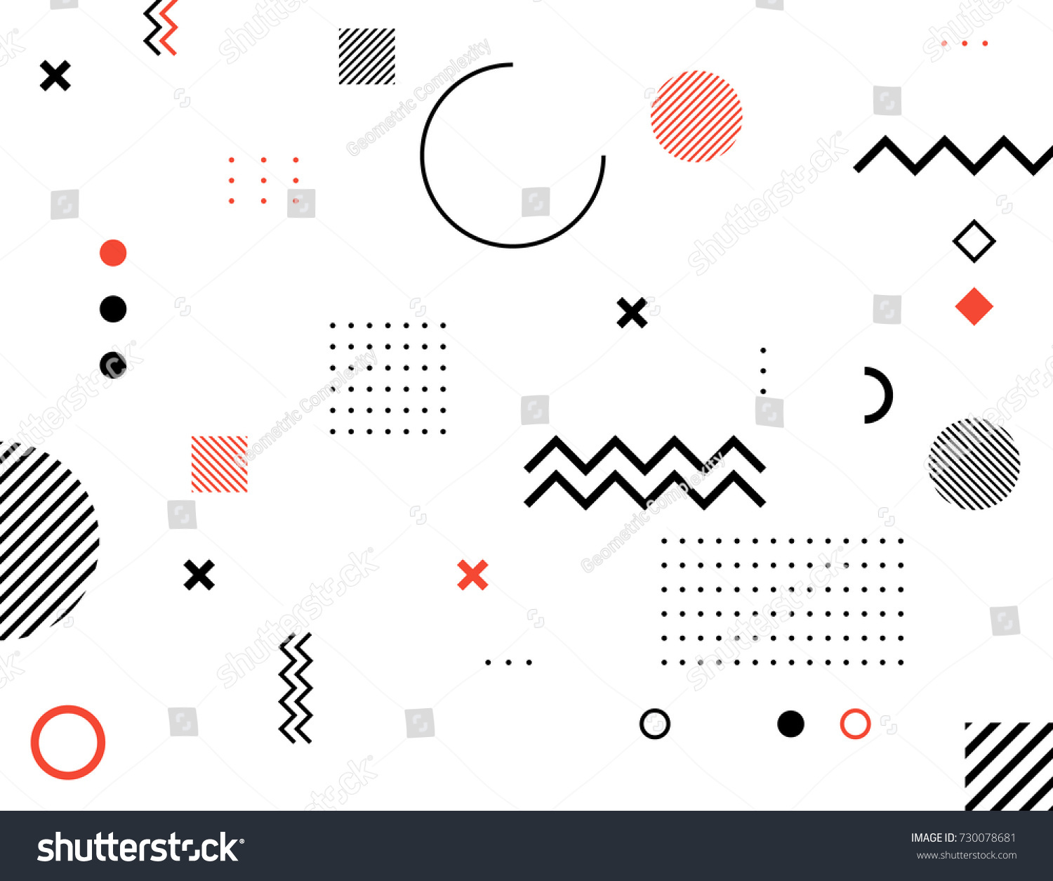 Abstract Modern Geometric Background Stock Vector (Royalty Free ...