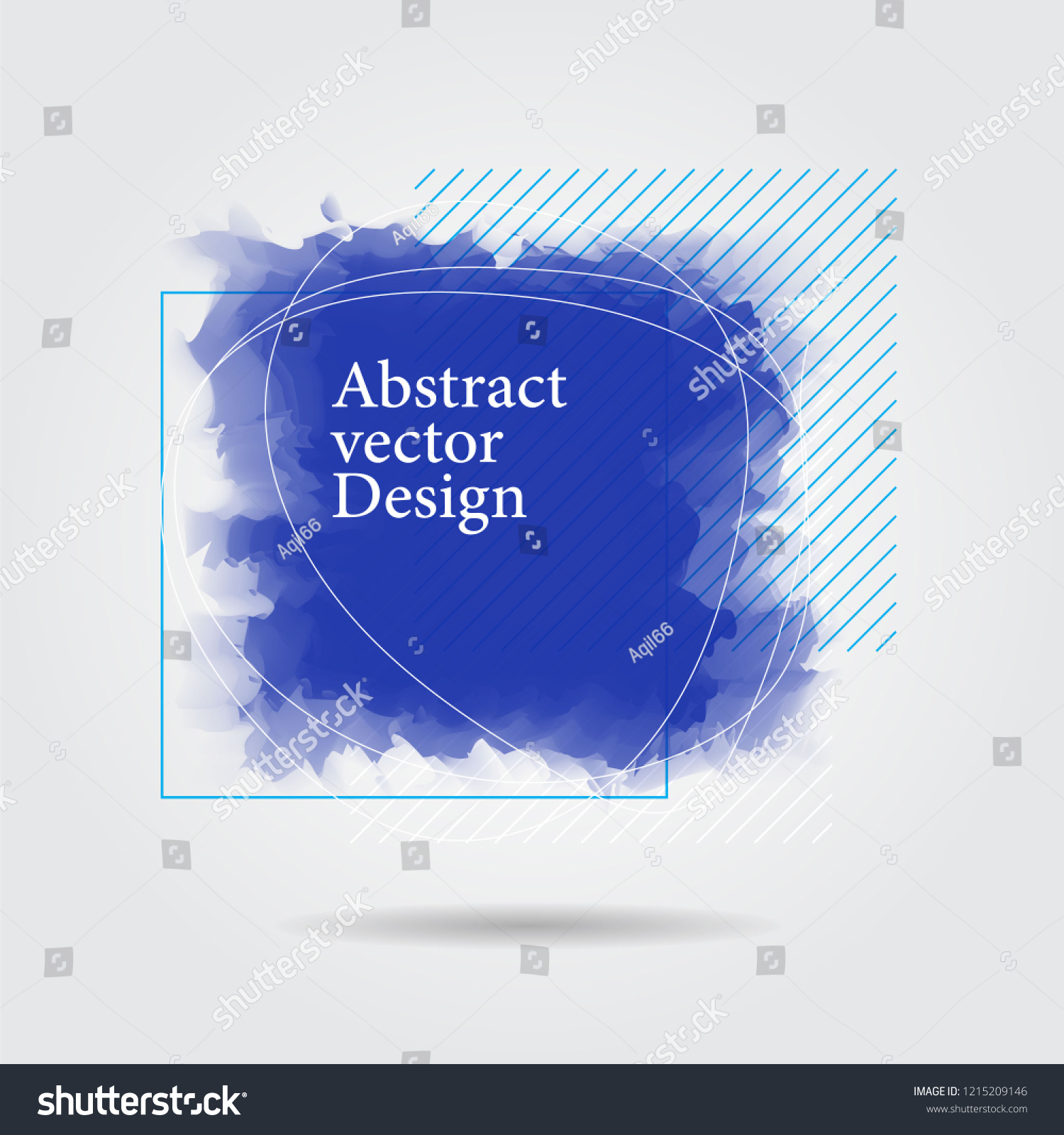 Abstract Modern Graphic Element Splash Square Stock Vector (Royalty ...