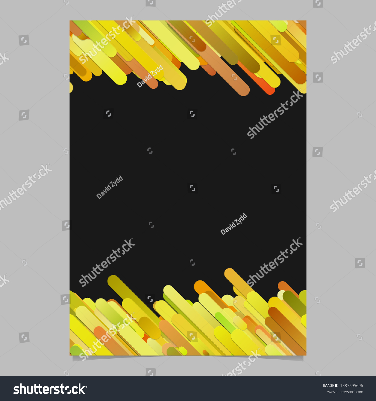 Abstract Modern Poster Border Tempate Vector Stock Vector (Royalty Free ...