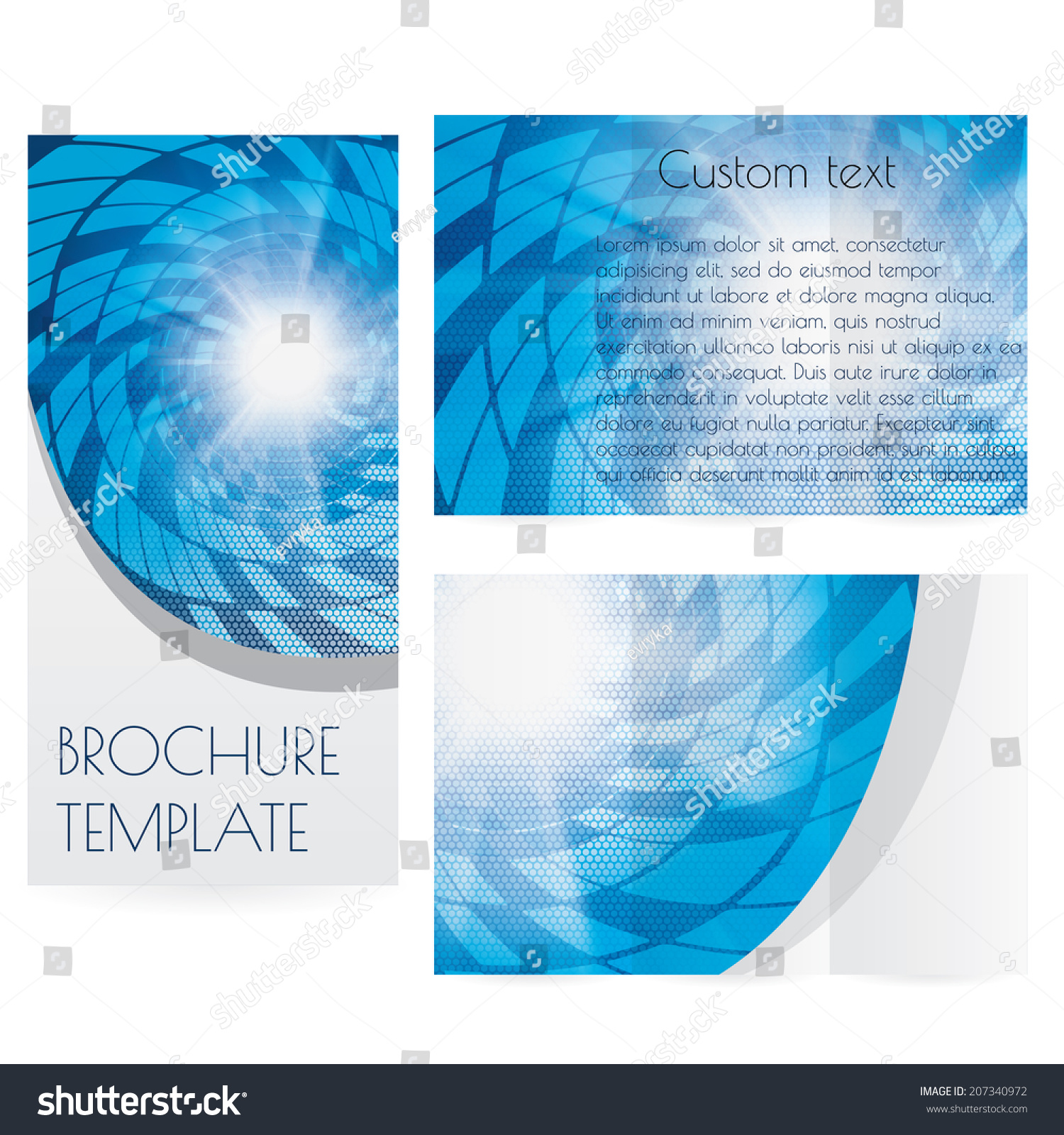 Abstract Modern Technology Brochure Template Background Stock Vector ...