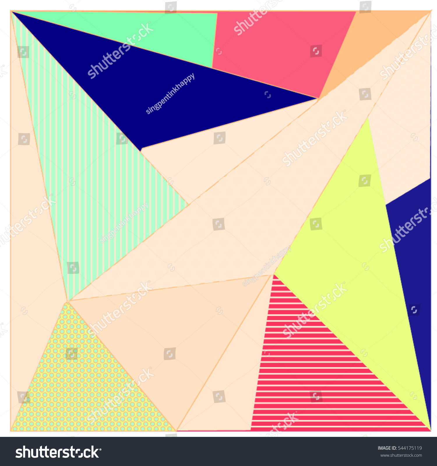 Abstract Modern Triangles Background Pattern Illustration Stock Vector ...