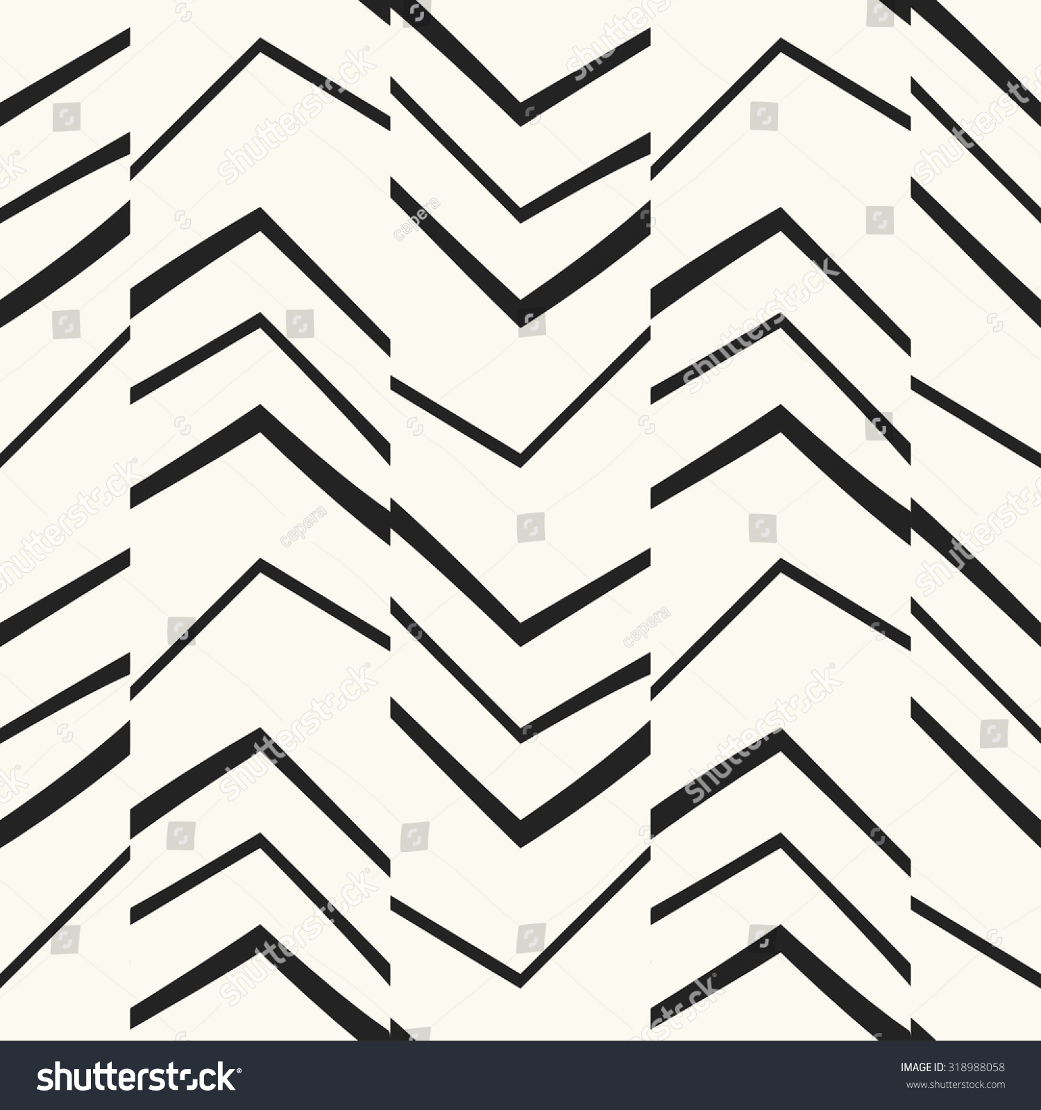 Abstract Modern Twisted Broken Chevron Motif Stock Vector (Royalty Free ...