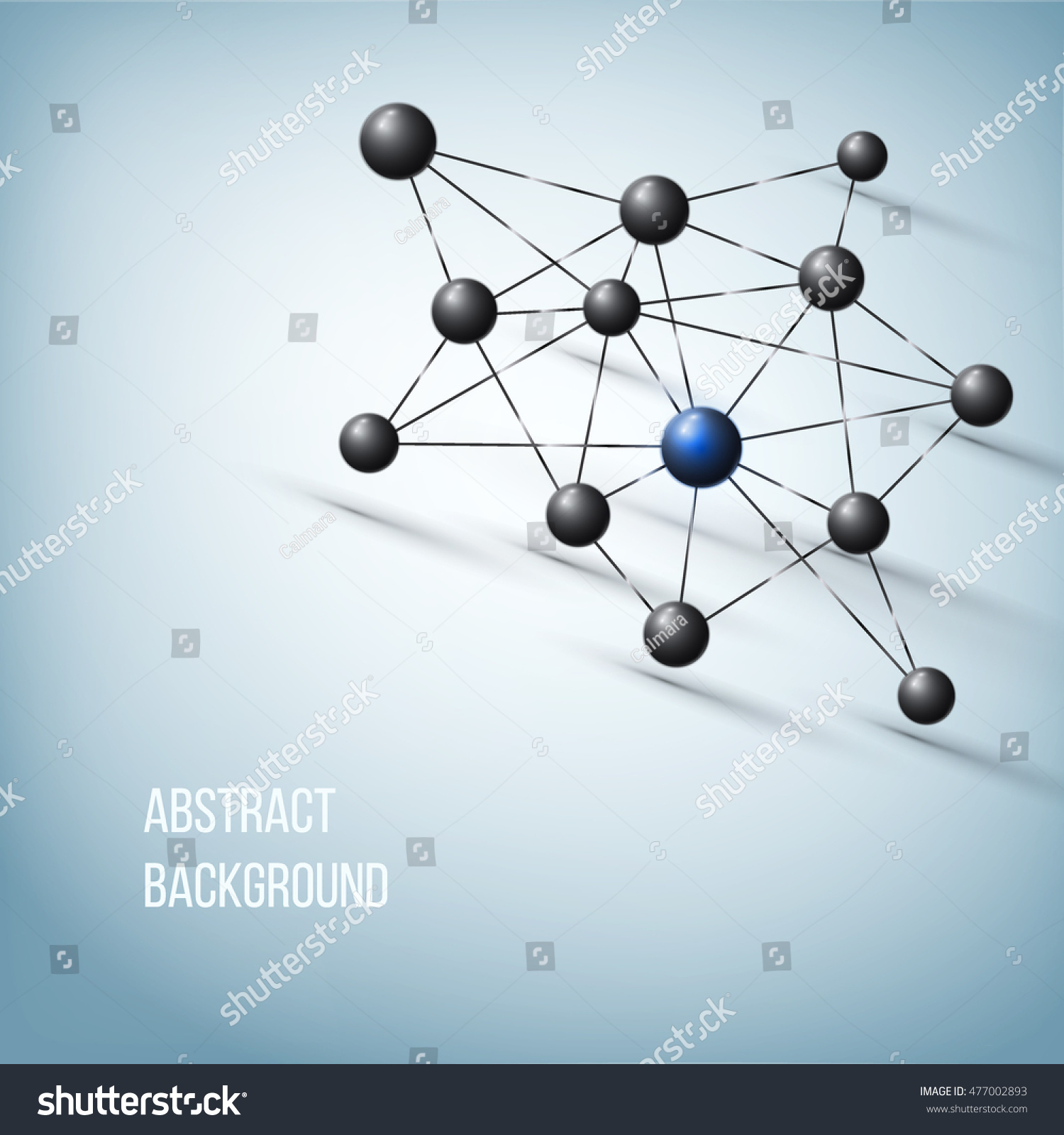 Abstract Molecule Design Atom Structure Vector Stock Vector (Royalty ...
